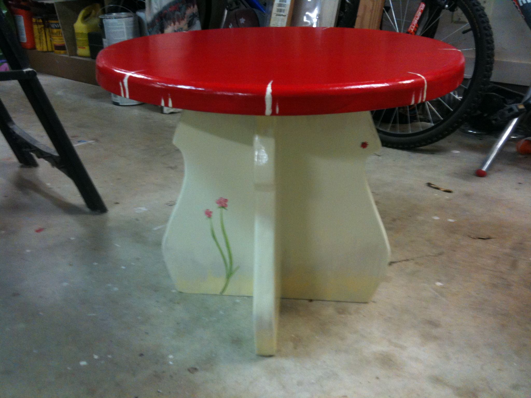 DIY Kids Mushroom Table and Toad Stools Updated : 3 Steps (with ...