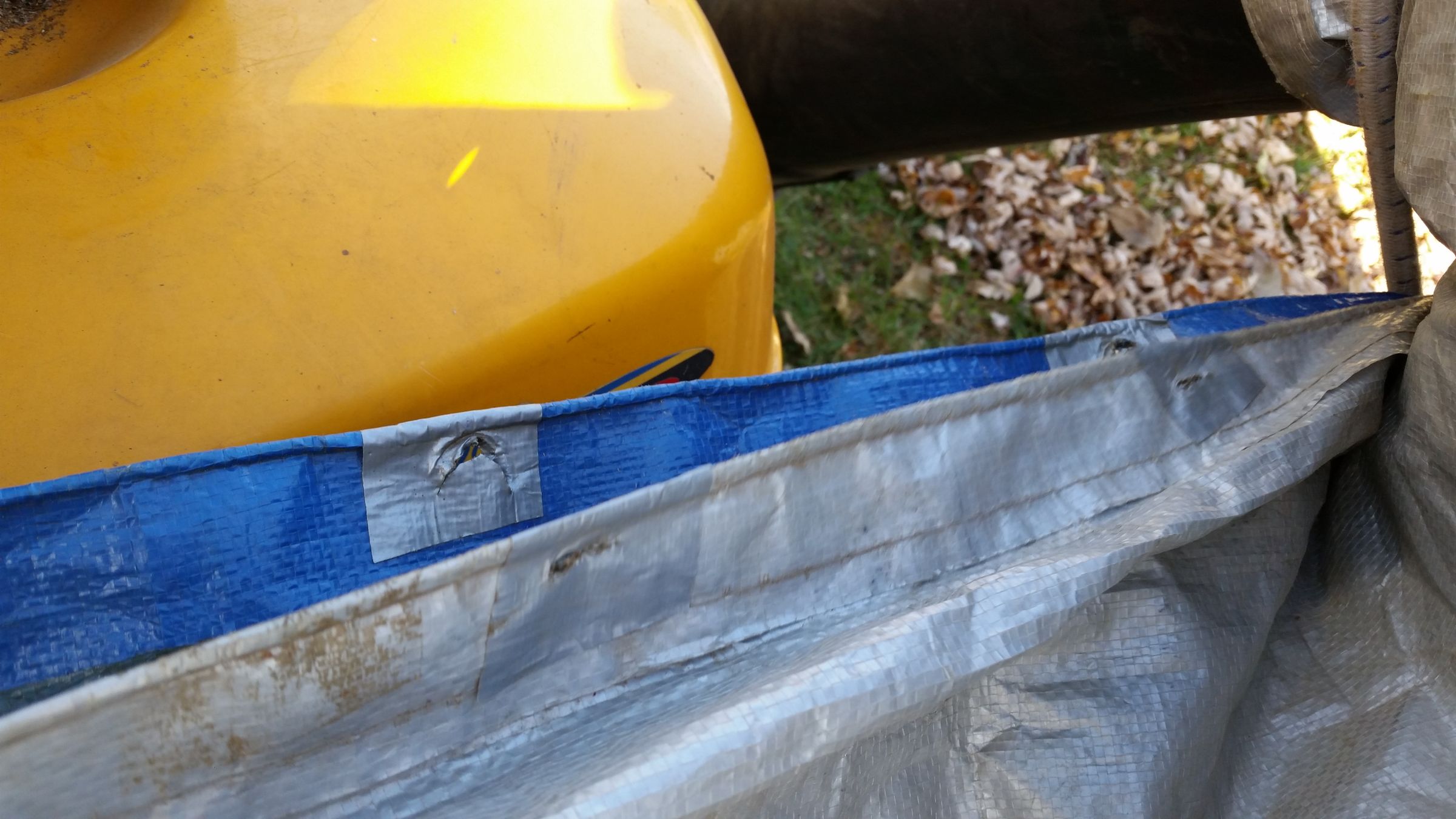 Tarp Leaf Bagging System : 5 Steps (with Pictures) - Instructables
