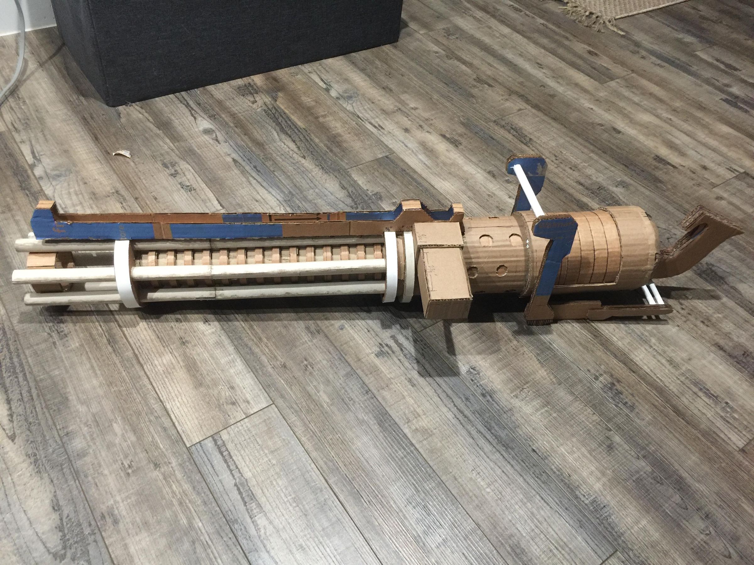 Z-6 Rotary Minigun From Cardboard : 3 Steps - Instructables
