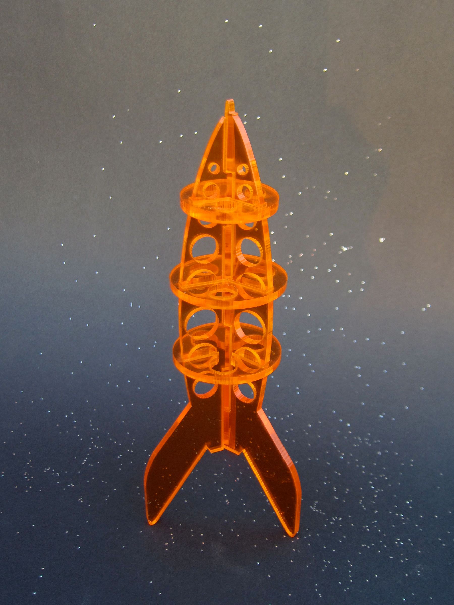 Laser Cut Retro Rocket Model : 3 Steps (with Pictures) - Instructables