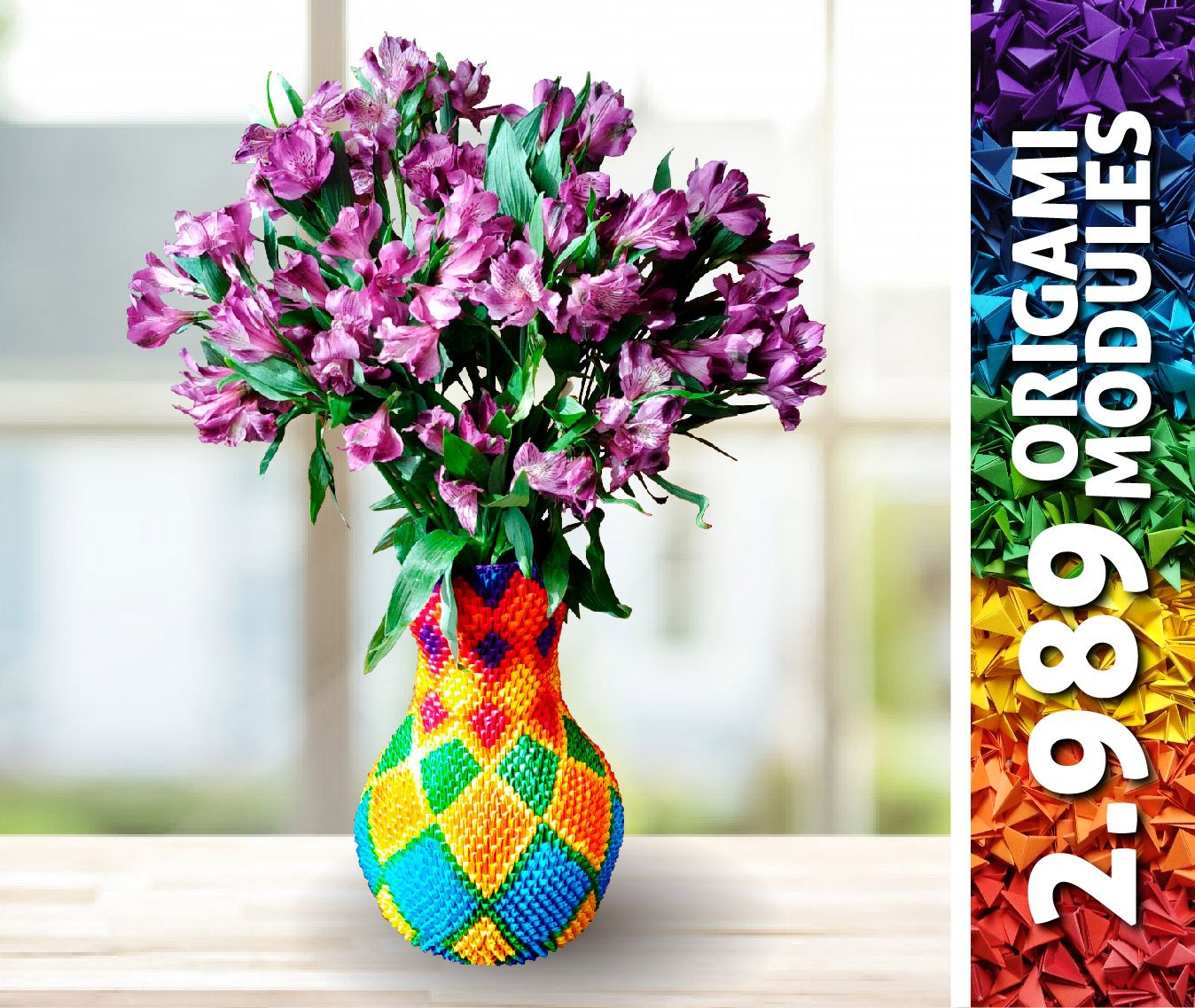 WATERPROOF Rainbow Origami Vase : 7 Steps (with Pictures) - Instructables