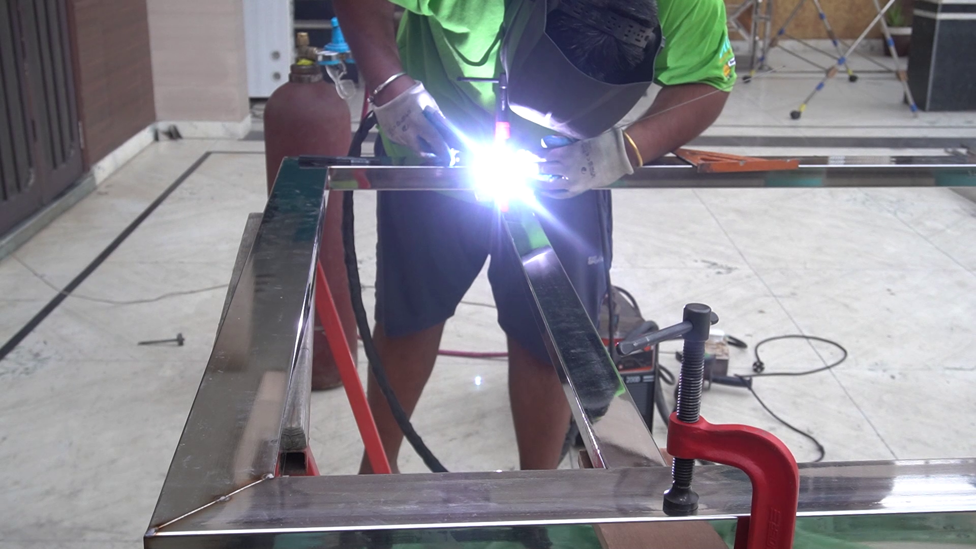 Stainless Steel Gate for Workshop : 15 Steps (with Pictures ...