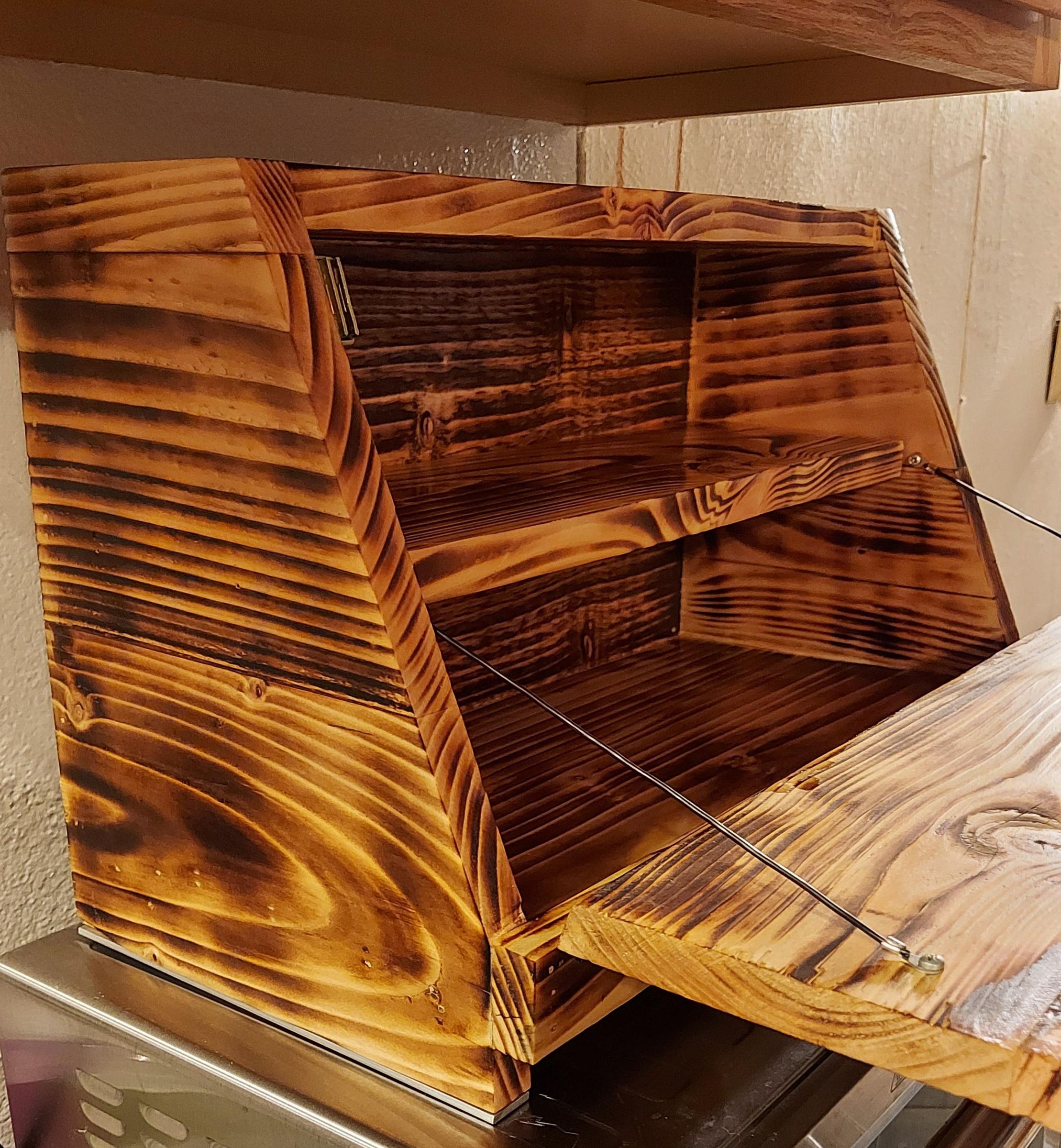 Wood Burned Bread Box/ Storage Box From Reclaimed Pallet Wood : 24 ...