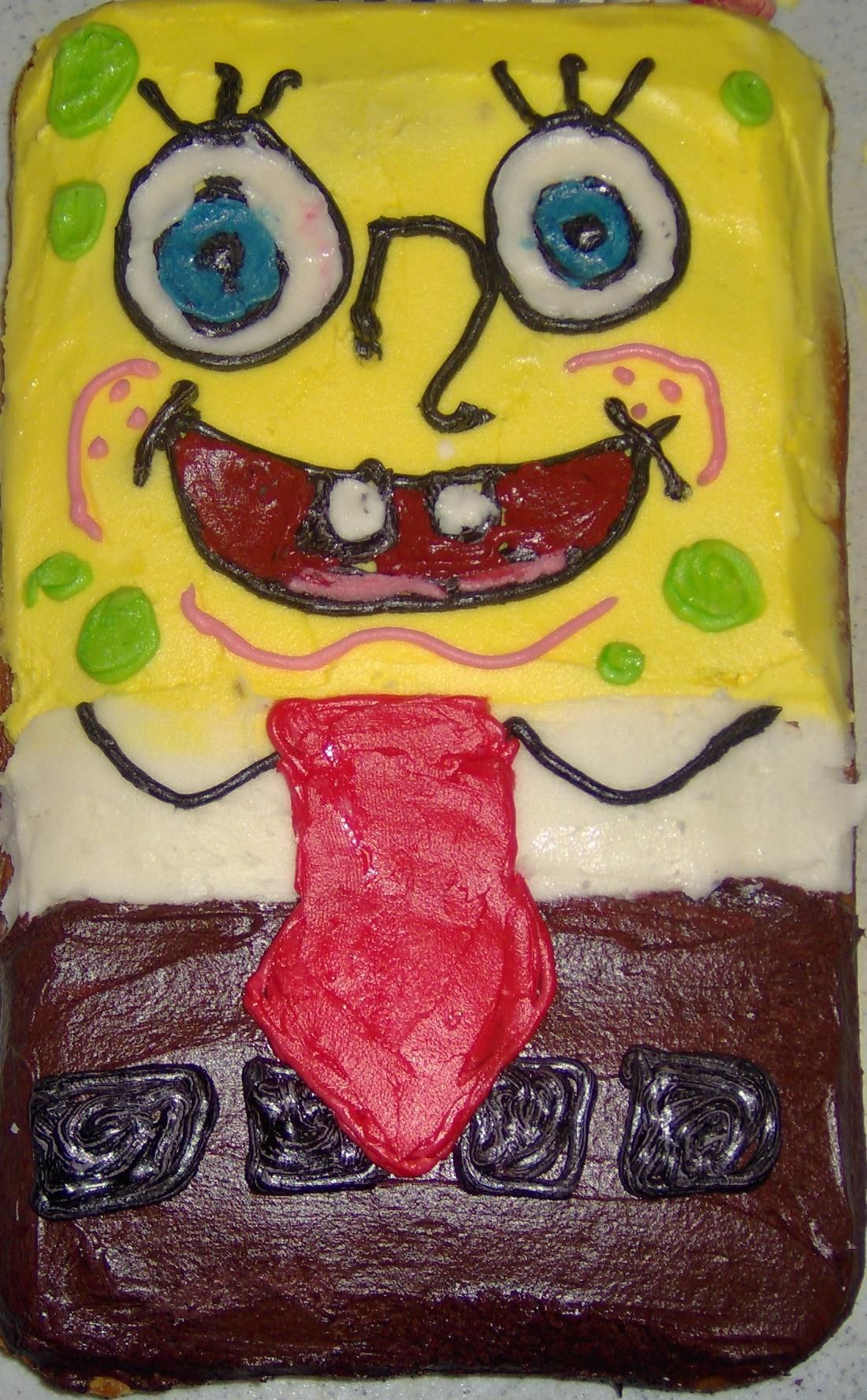 Spongebob Cake : 11 Steps (with Pictures) - Instructables