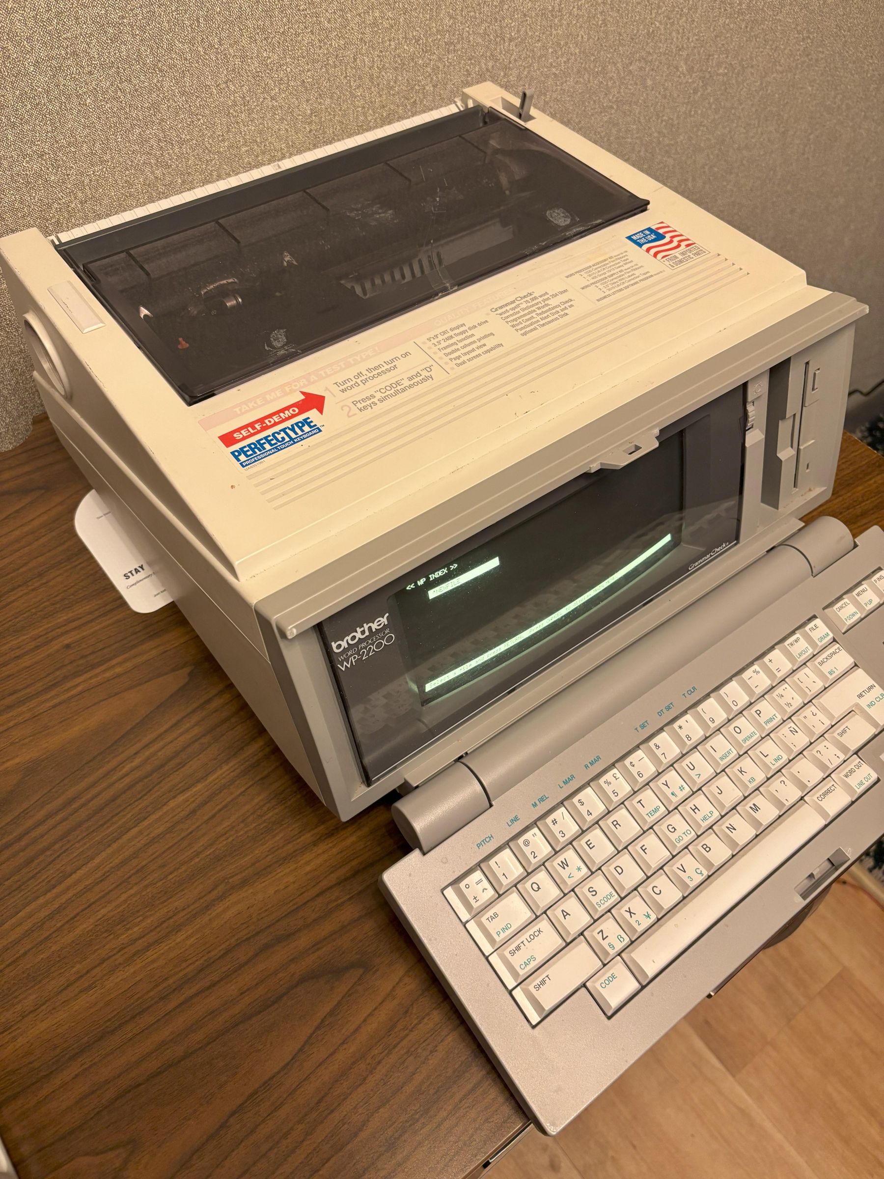 Hacking a Brother CRT Word Processor With an ESP32 : 5 Steps (with ...