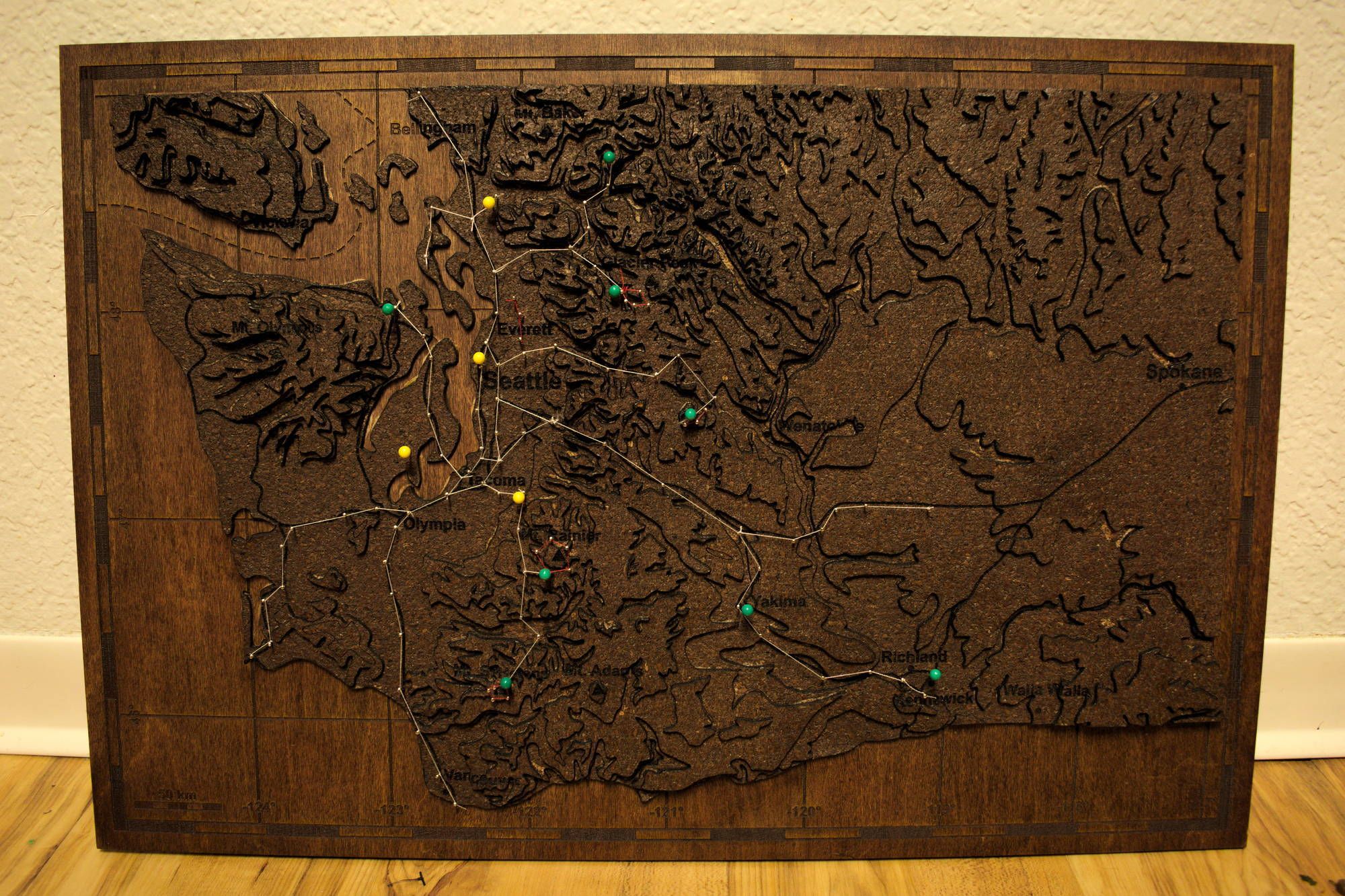 Topographical Push Pin Map : 13 Steps (with Pictures) - Instructables