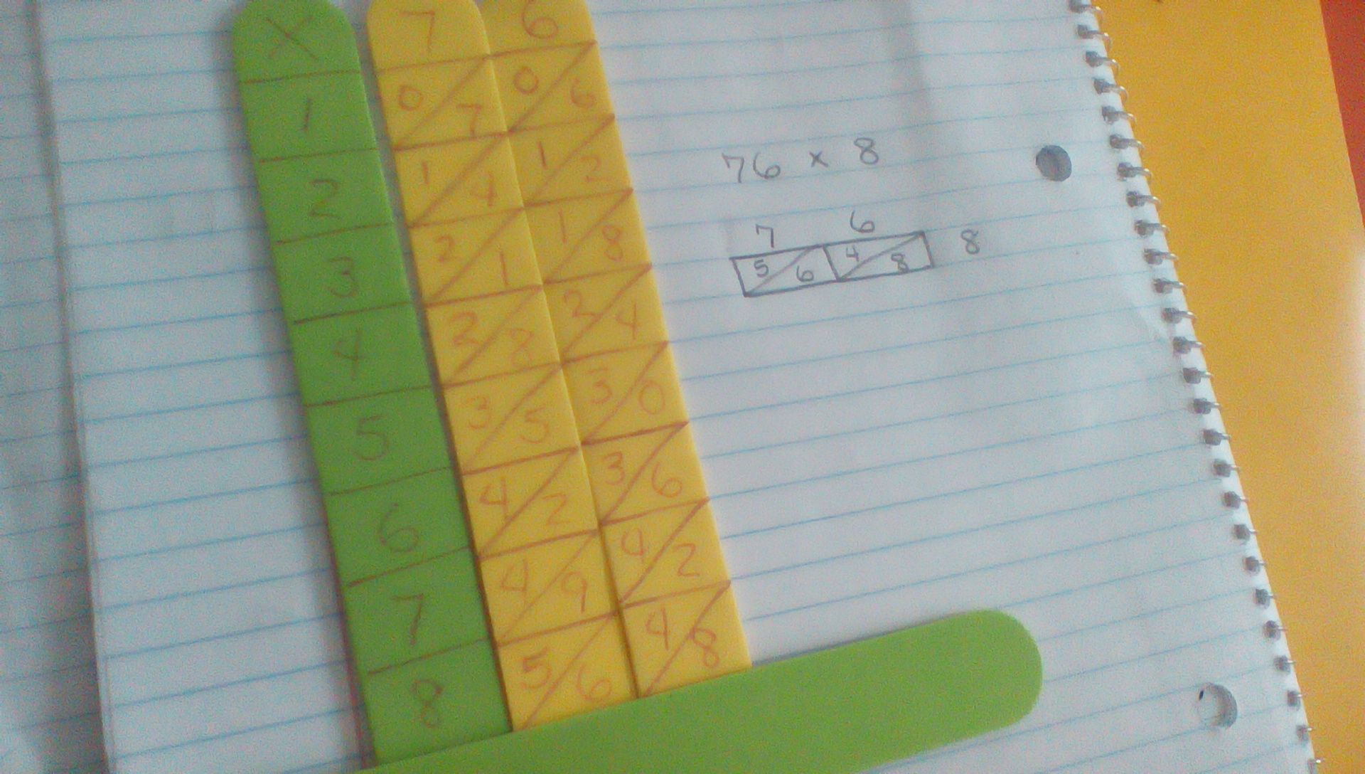 Napier's Bones and Lattice Multiplication : 5 Steps (with Pictures ...