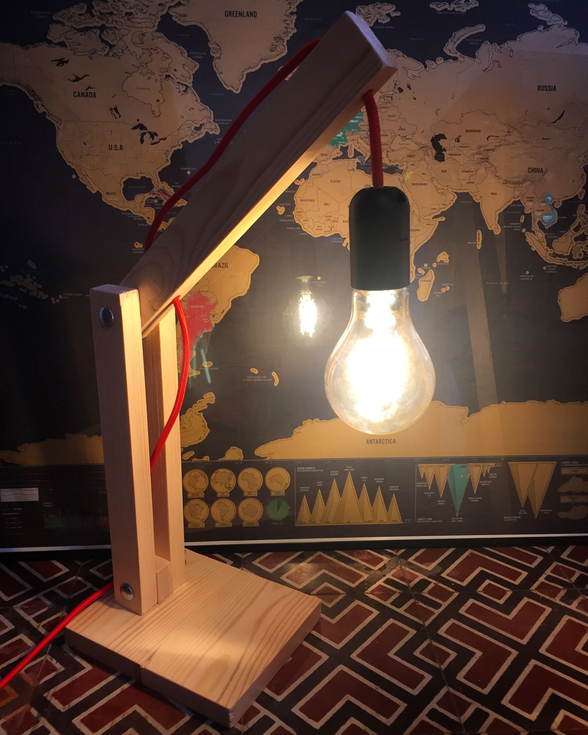 Simple Wooden Lamp : 12 Steps (with Pictures) - Instructables