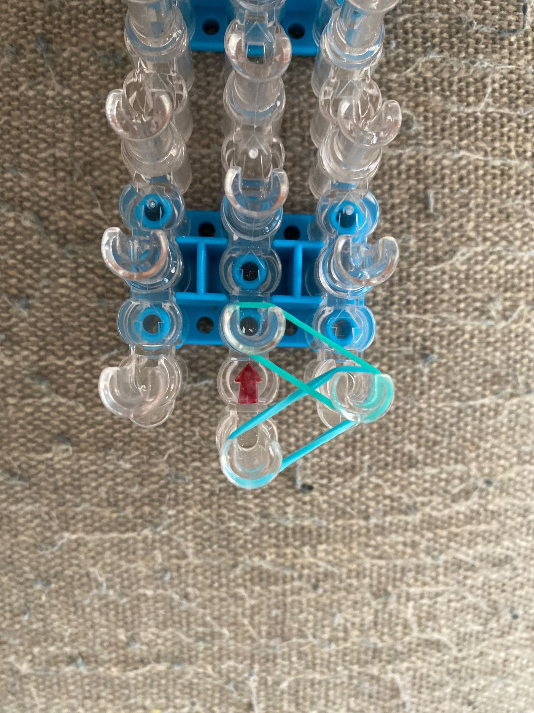 Rainbow Loom Single Bracelet (easiest for Beginners : 6 Steps ...