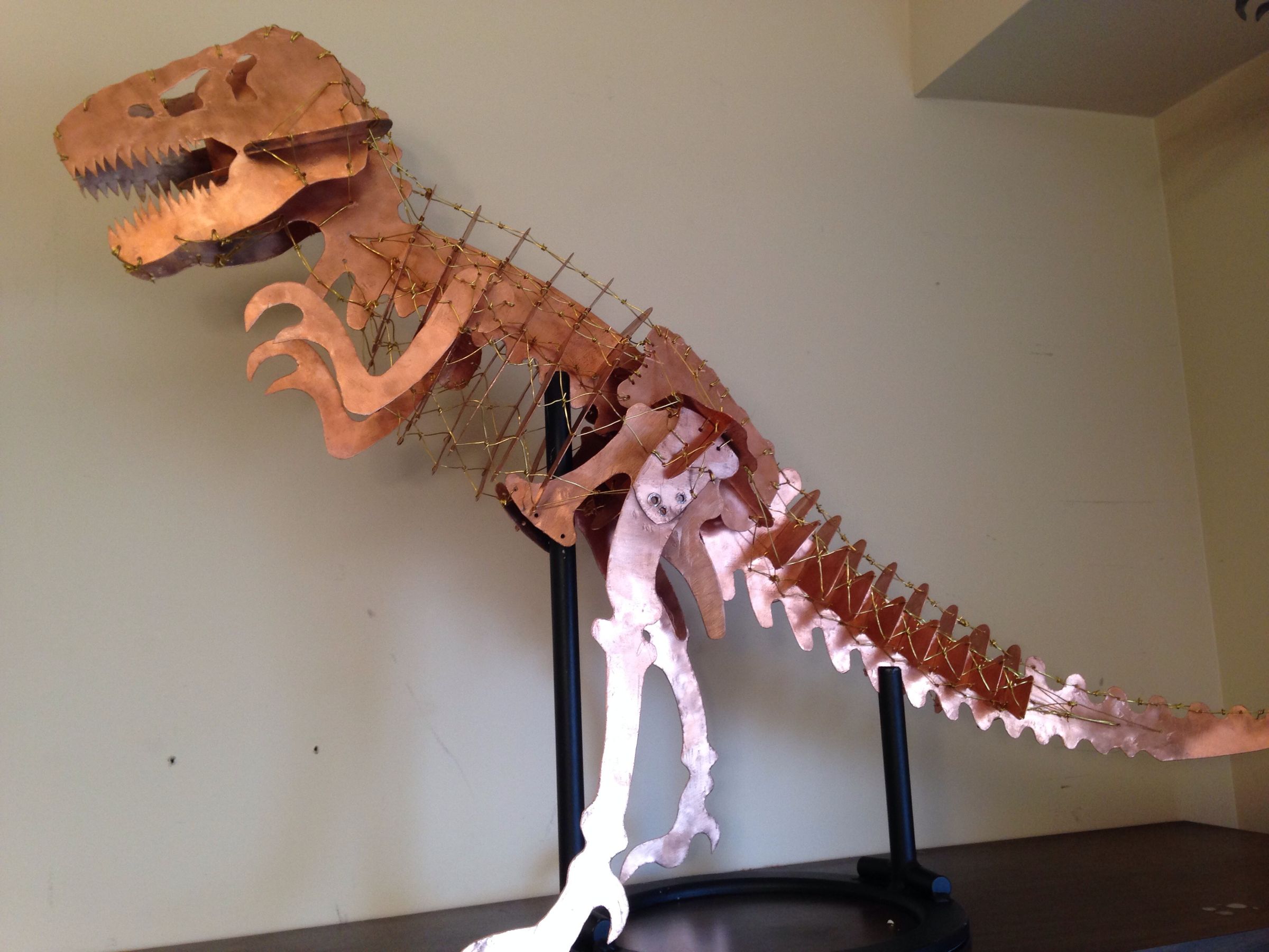 Wire Bound Sheet Metal Dinosaur Skeletons : 11 Steps - Instructables