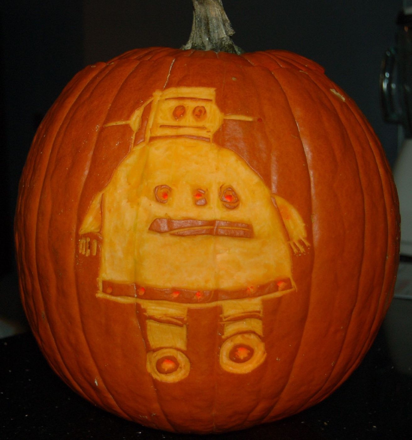 Instructables Robot Halloween Pumpkin - Instructables