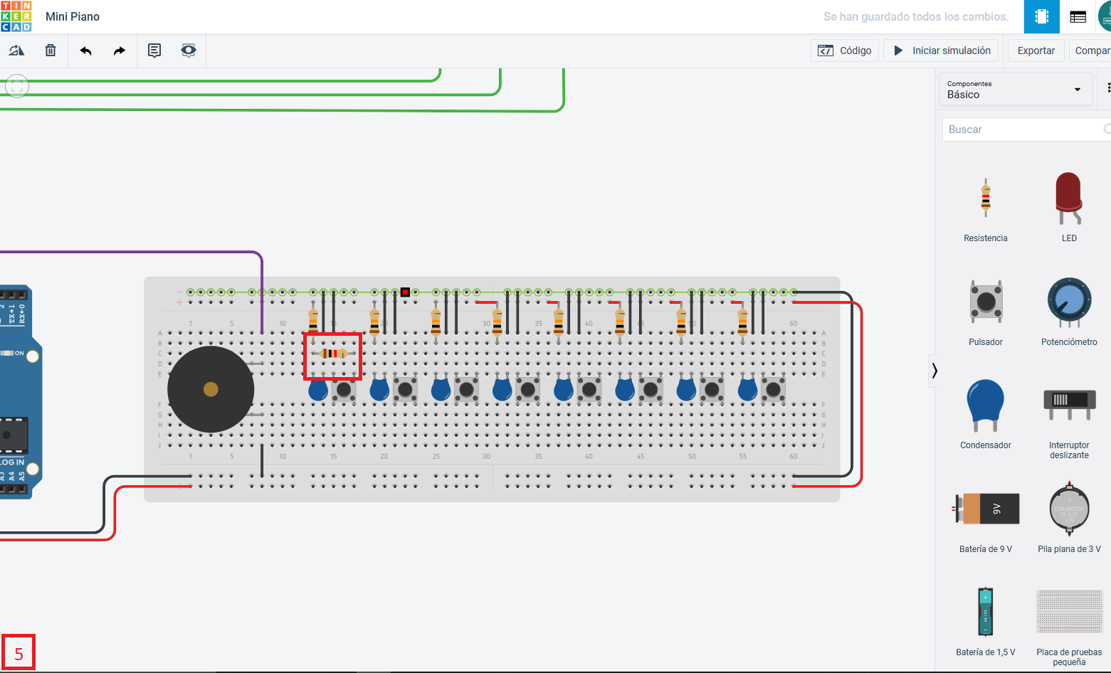 ¡Mini Piano Con Arduino! : 7 Steps - Instructables