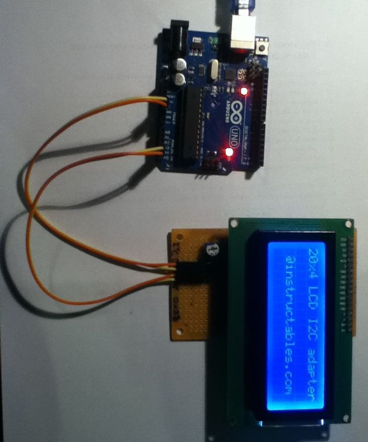 LCD Display I2C Adapter for Arduino With PCF8574A : 6 Steps - Instructables