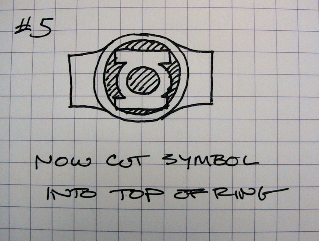 Green Lantern Ring Drawing
