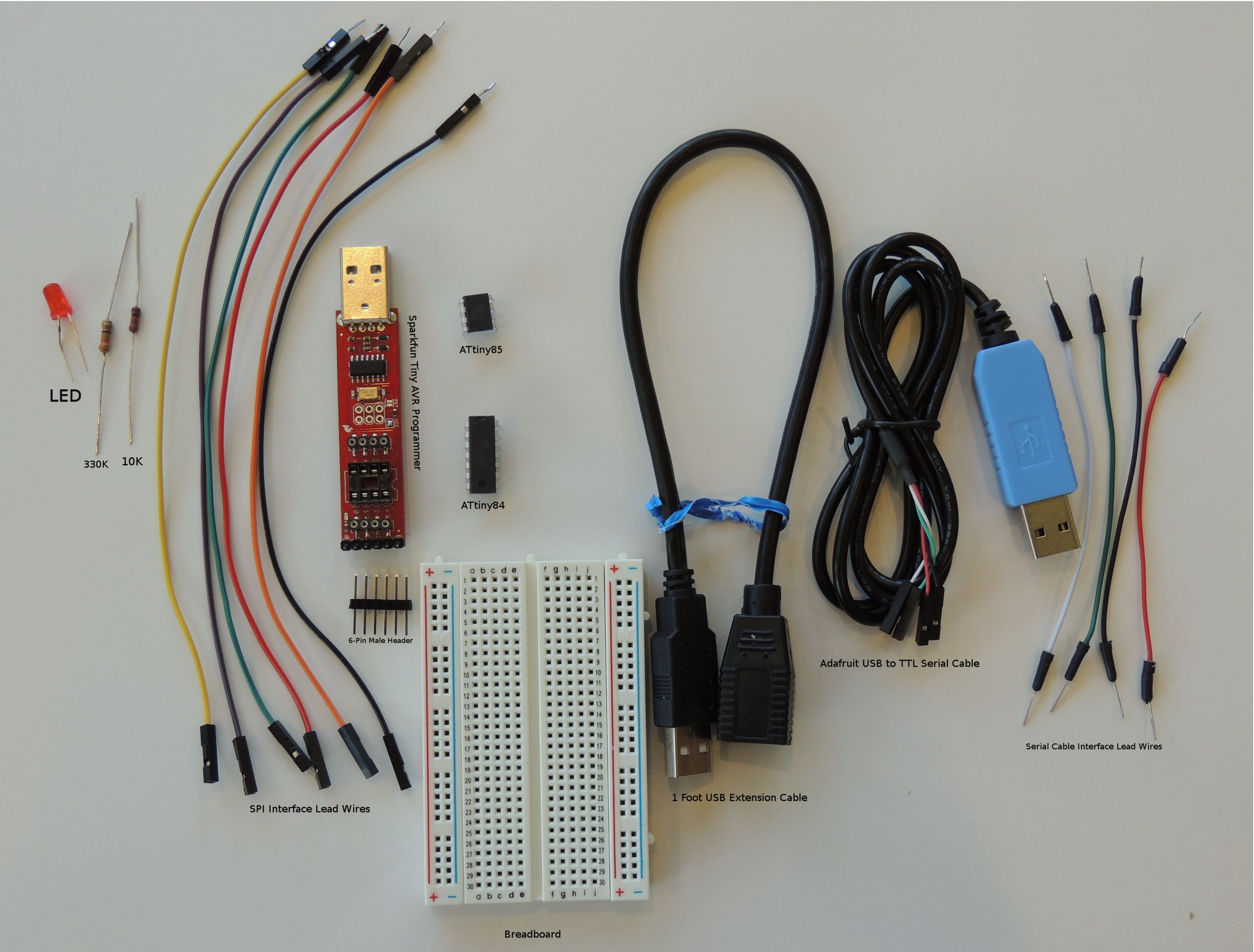 ATtiny84/85 In-circuit Debugging Using Serial Output : 8 Steps ...