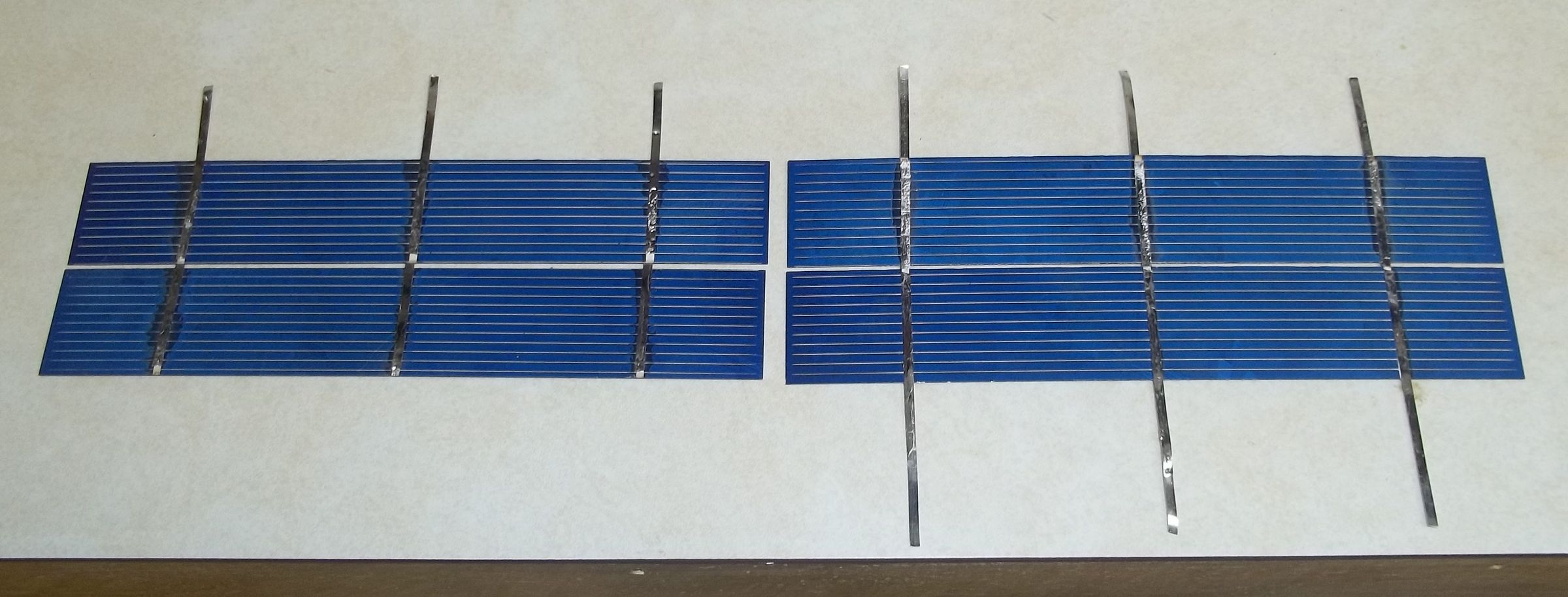 Soldering Solar Cells Together