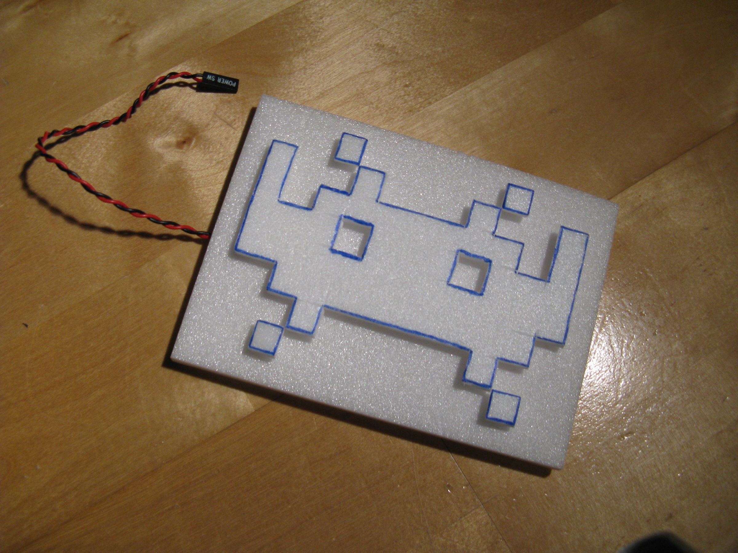 Space Invaders Alien Lamp - Instructables