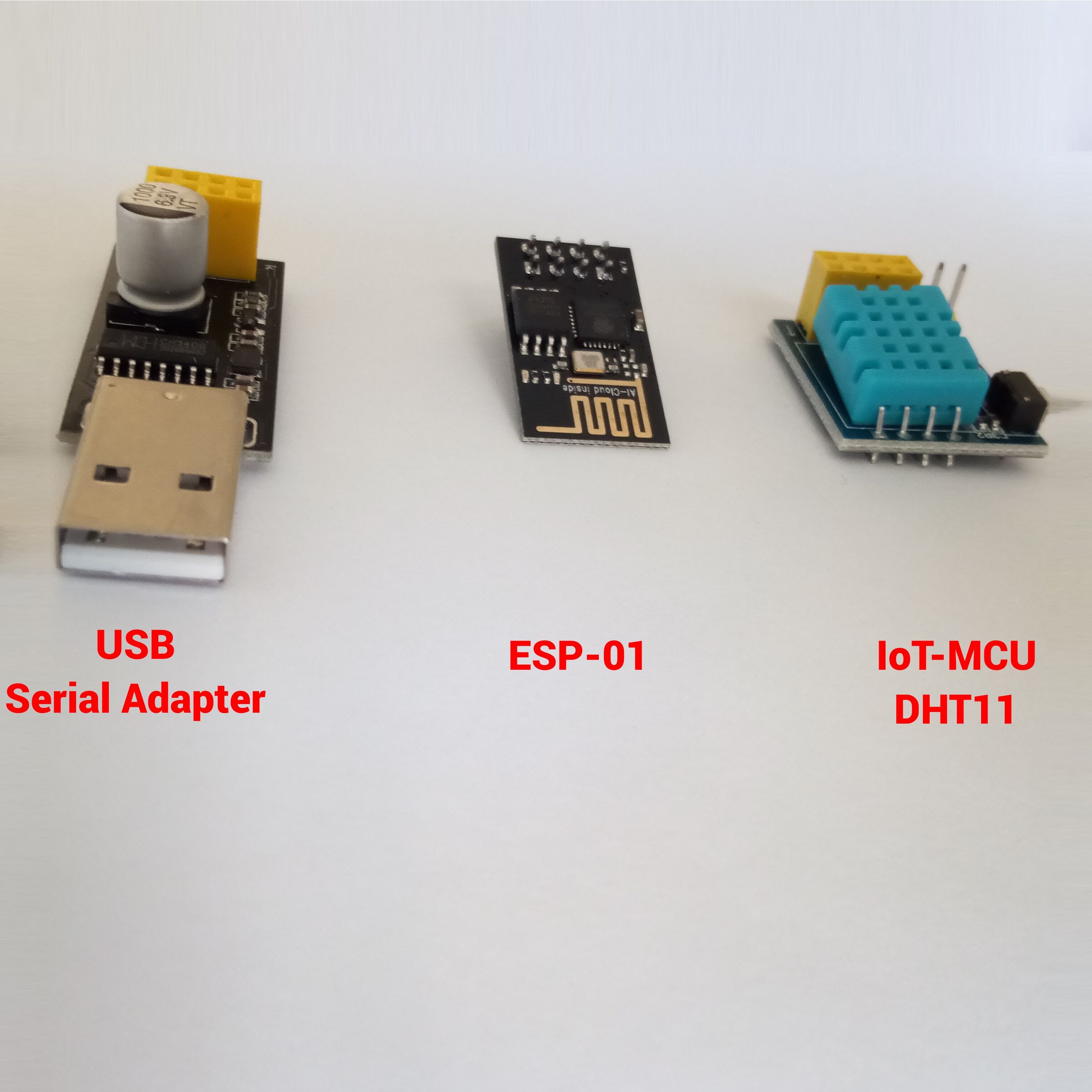 Temperature & Humidity Monitoring Using the ESP-01 & DHT and the ...