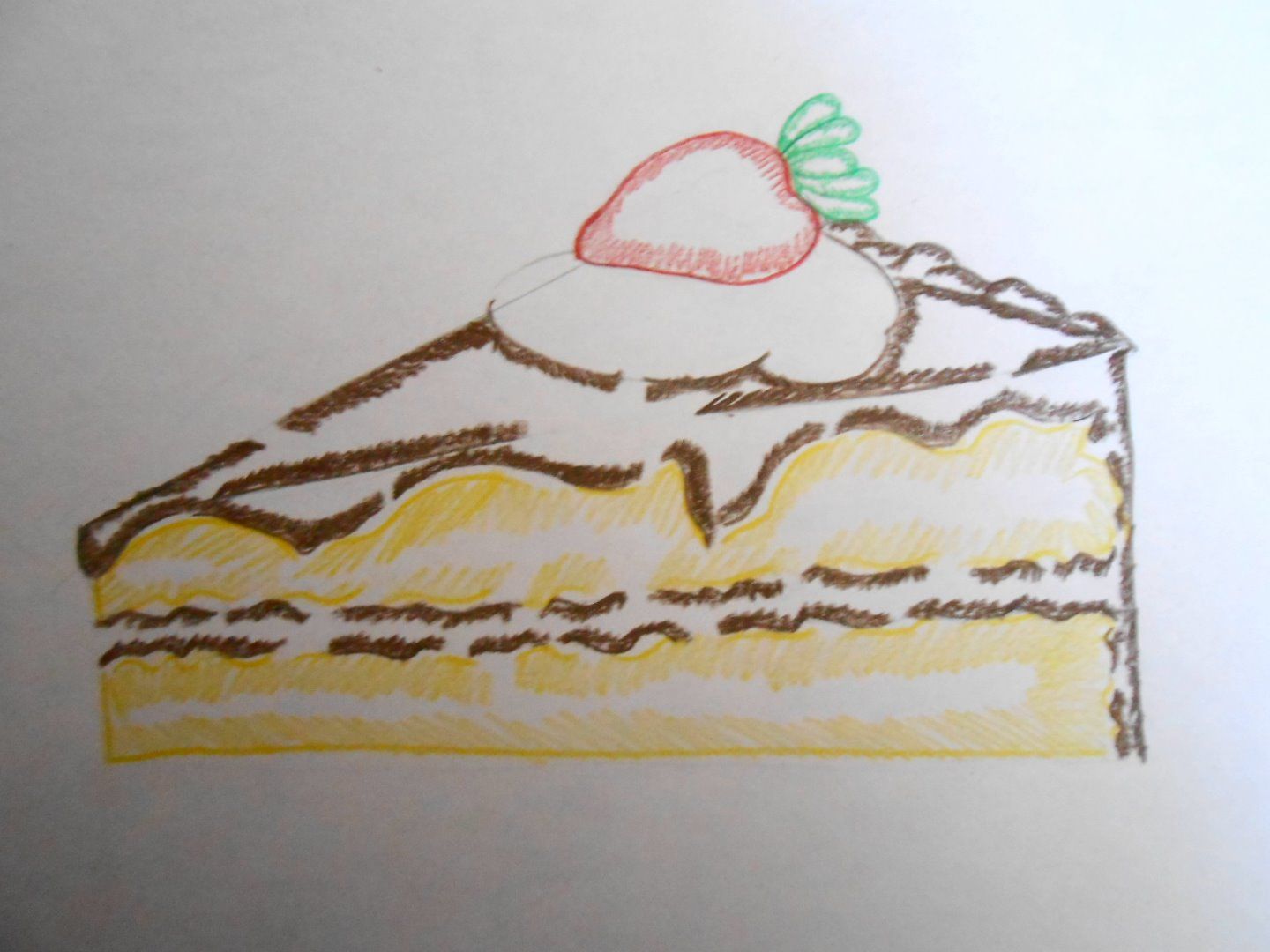 How to Draw a Kawaii Cake Slice : 9 Steps - Instructables