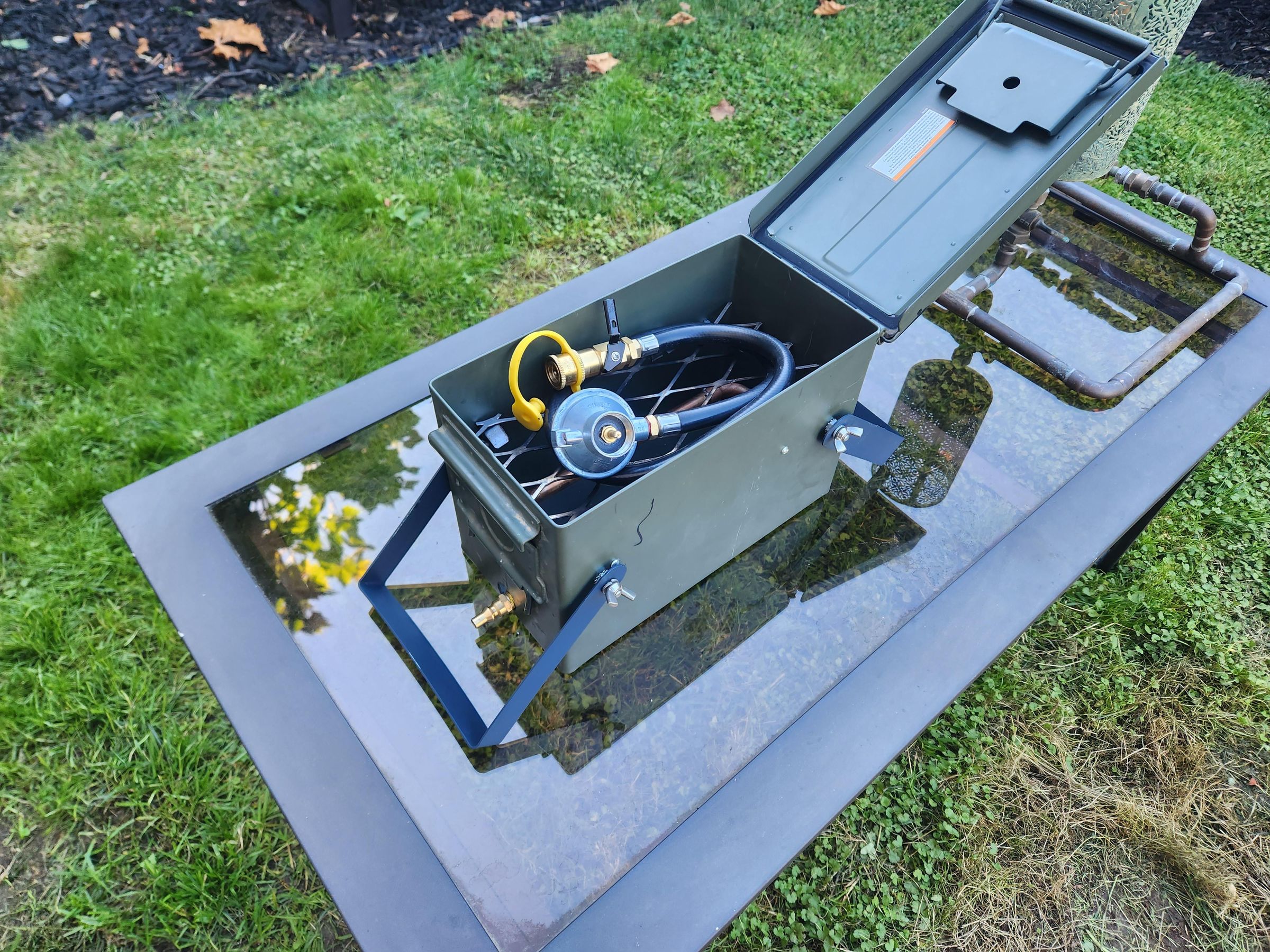 Tactical Ammo Can Portable Propane Fire Pit : 4 Steps (with Pictures ...