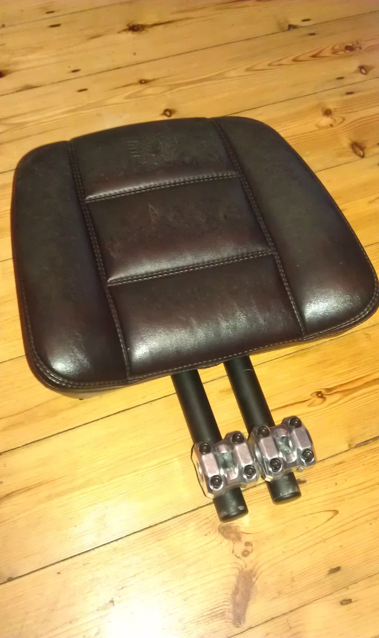 My DIY Triumph Bonneville Backrest / Sissy : 9 Steps (with Pictures ...