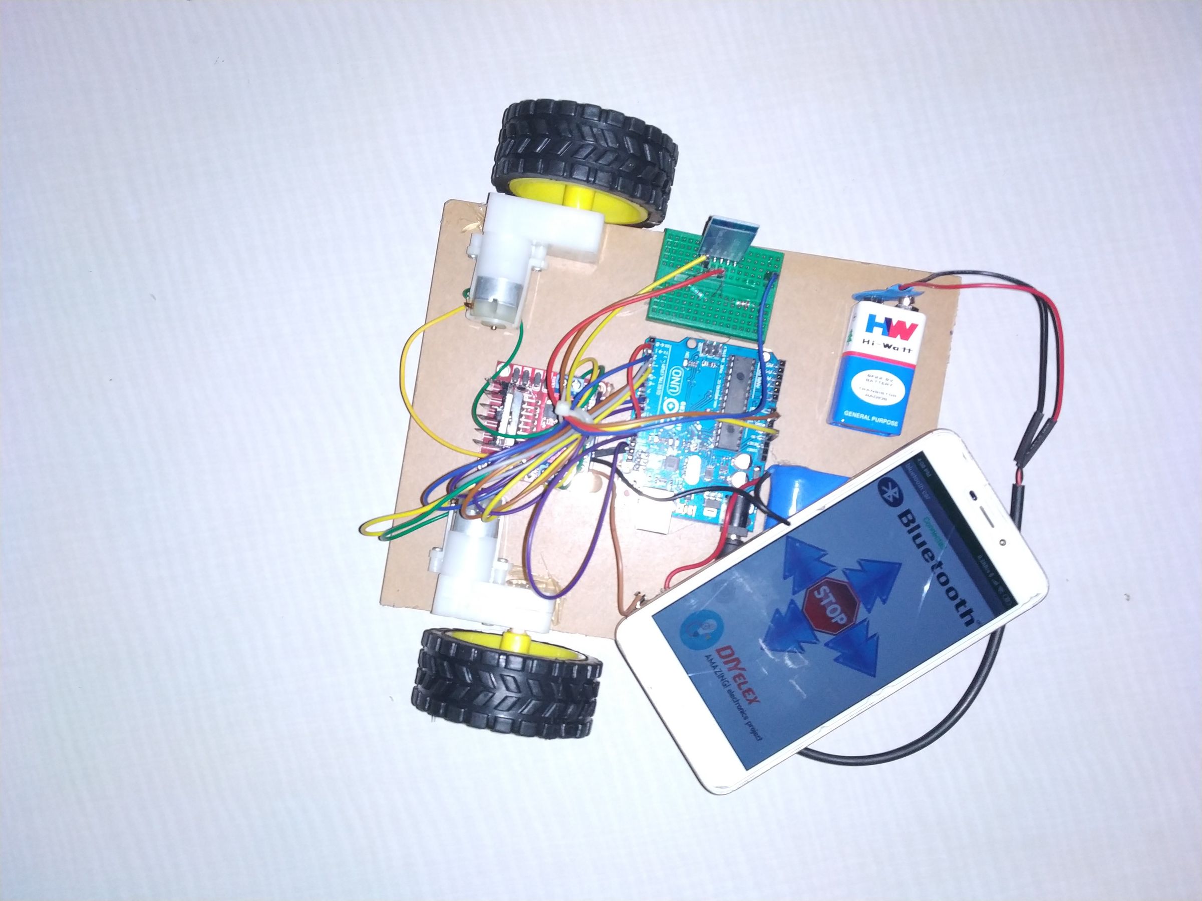 Bluetooth"Android App" Controlled Robot Car : 5 Steps - Instructables