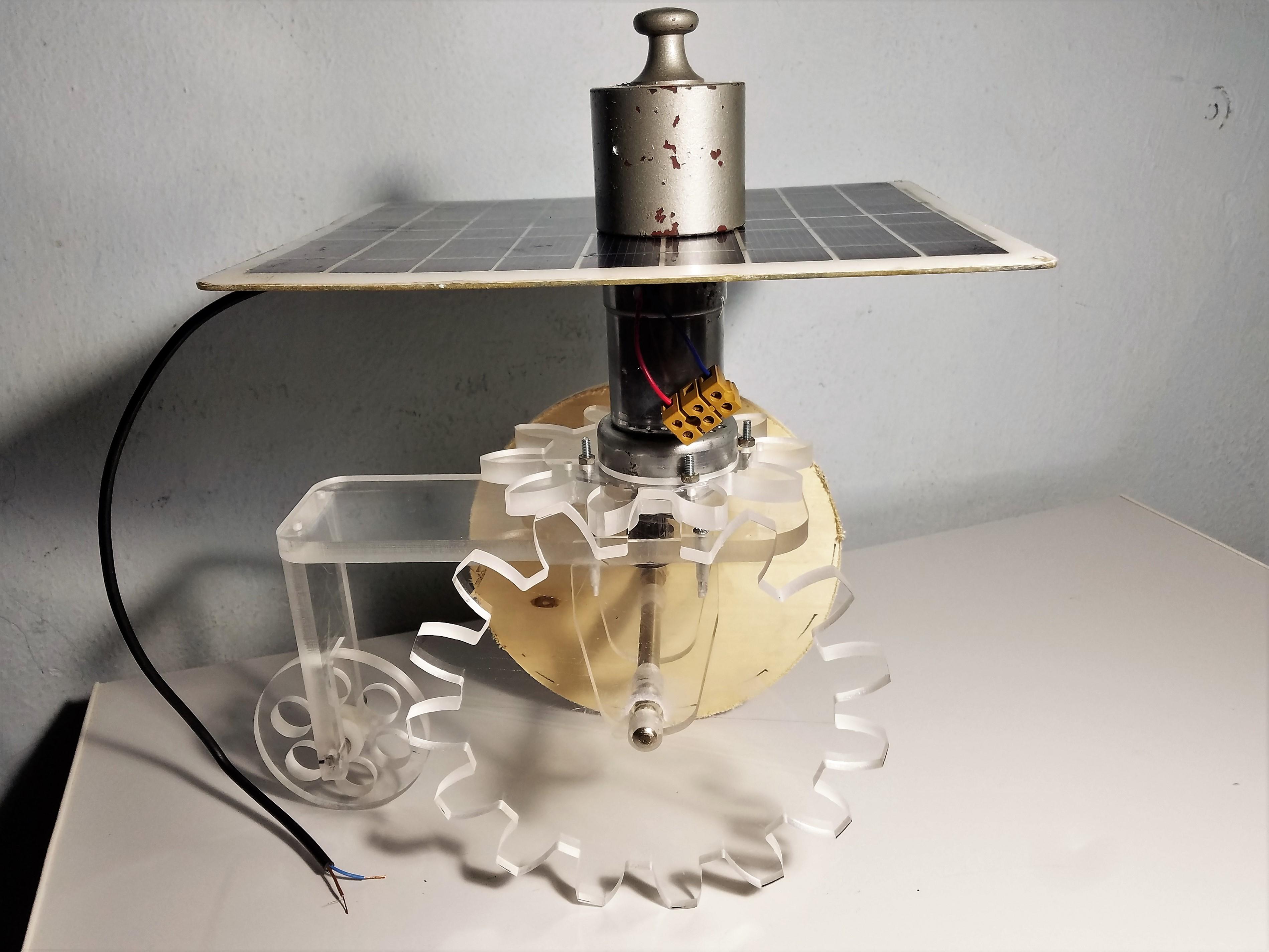 TOY TRACTOR WITH ROTATING SOLAR PANEL AND SPUR GEAR WHEEL : 9 Steps ...