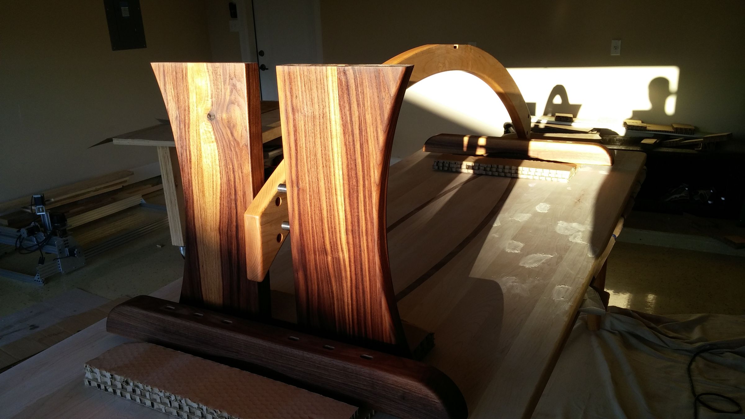 Trestle Table With Floating Arched Stretcher : 22 Steps (with Pictures ...