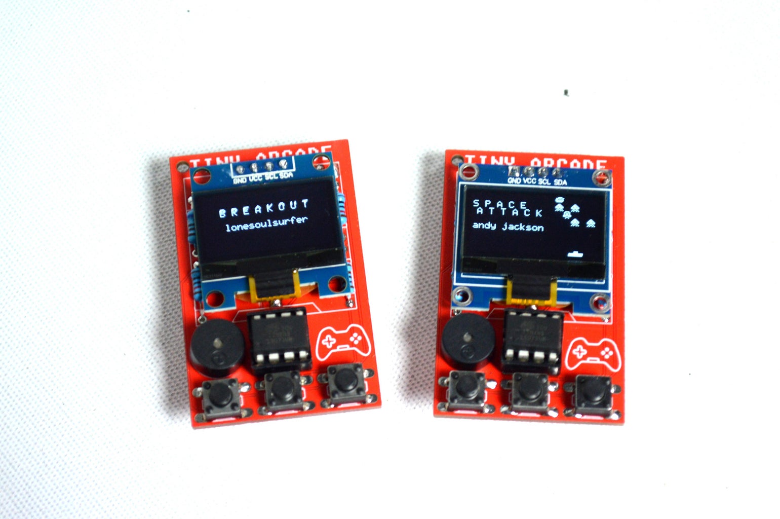 Tiny Arcade Game Attiny85 Build 7 Steps With Pictures Instructables
