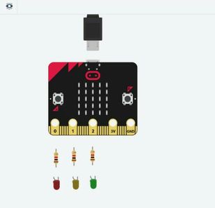 TRAFFIC SIGNAL Using Microbit : 4 Steps - Instructables