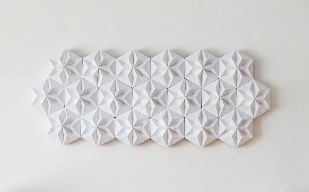 DIY Origami Hexagon Wall Decor | Paper-Folding Art Project : 11 Steps ...