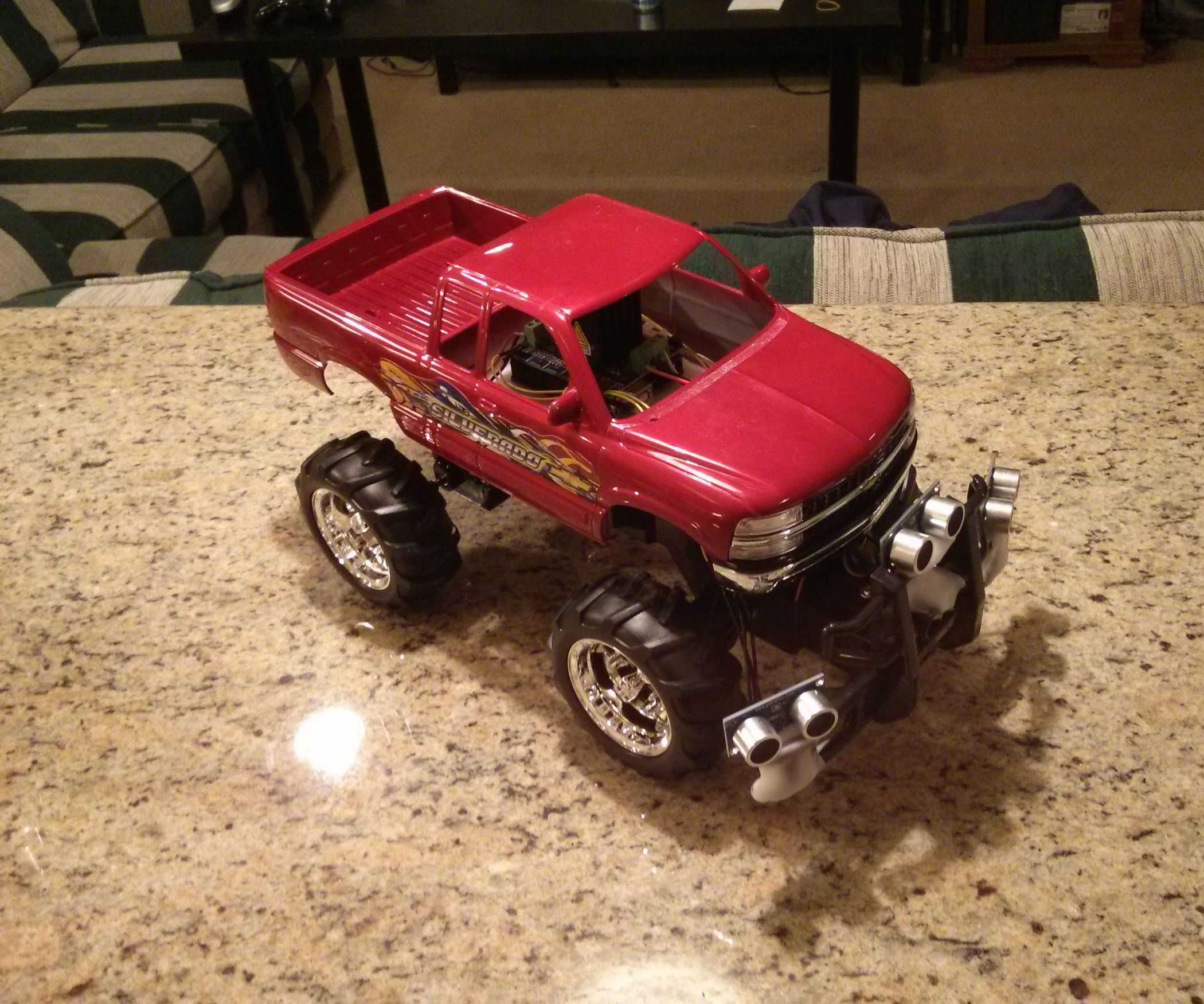 RC Truck to Arduino Robot W/ Multiple Sensors : 10 Steps - Instructables