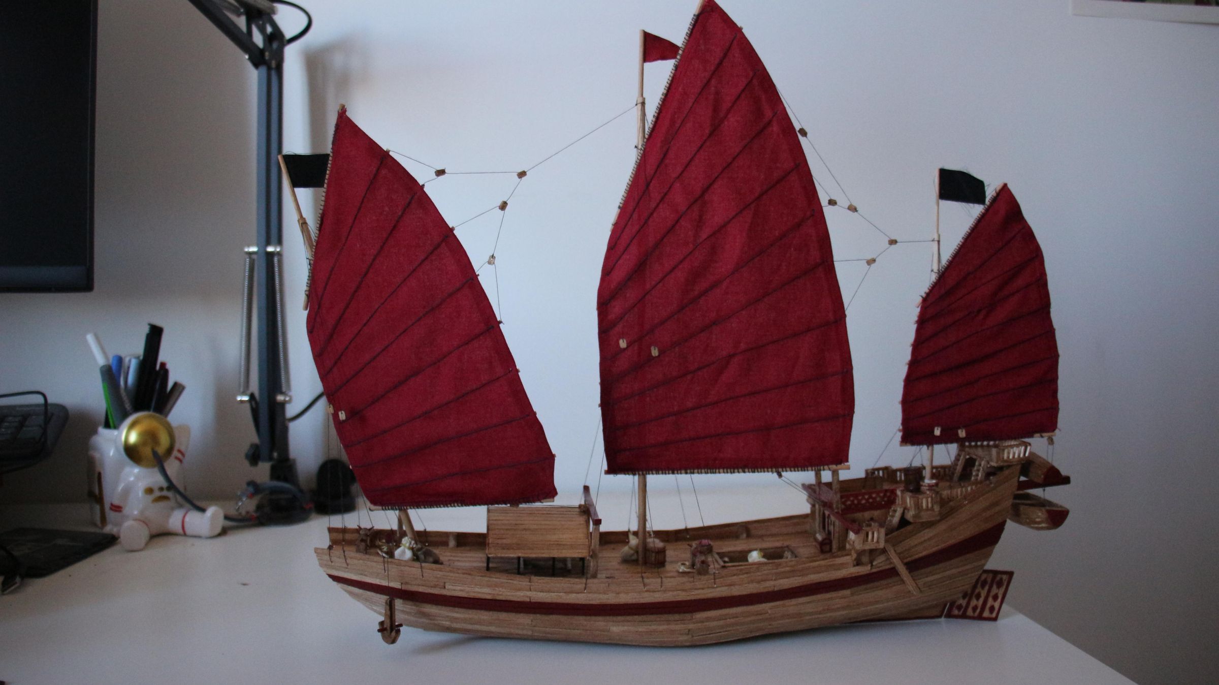 Made a Chinese Pirate Junk Ship Out of Balsa Wood : 11 Steps (with ...