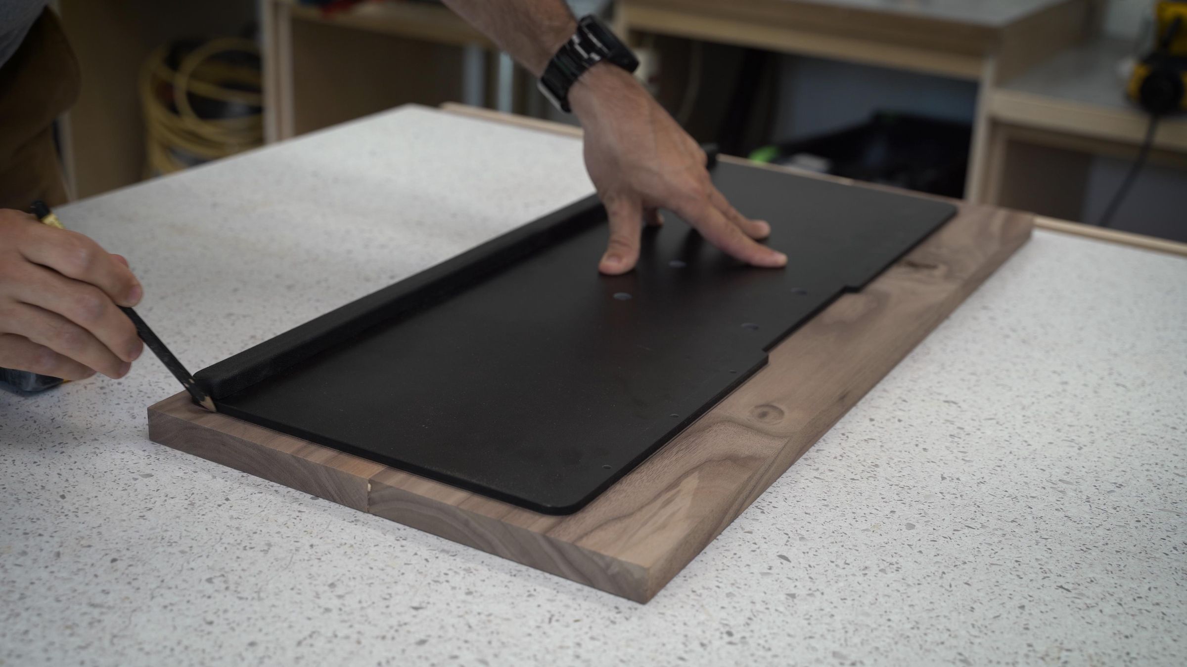 DIY Walnut and Leather Keyboard Tray : 26 Steps (with Pictures ...