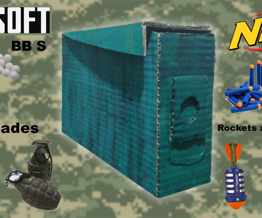 Cardboard Ammo Box (for Airsoft & Nerf) : 7 Steps - Instructables