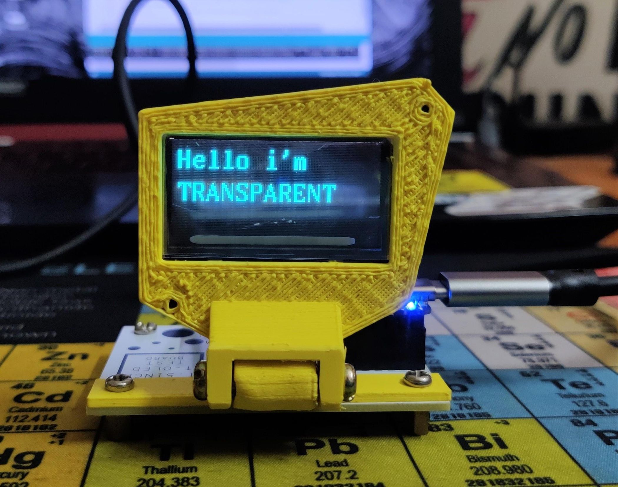 Transparent OLED Test Board With XIAO : 13 Steps (with Pictures ...