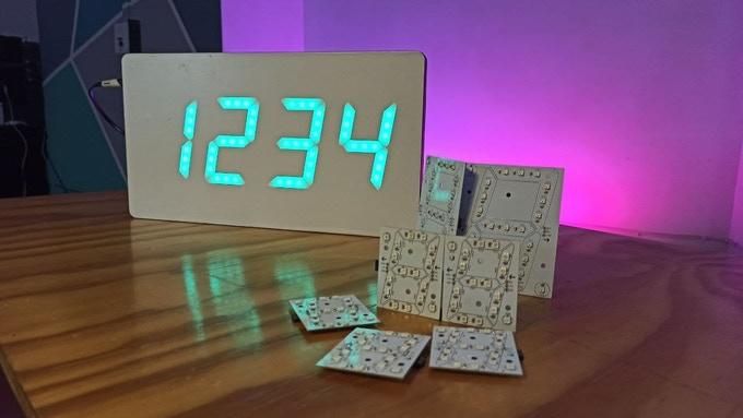 NeoClock - Internet Clock, Weather & IoT Panel Made With NeoDigitos : 4 ...