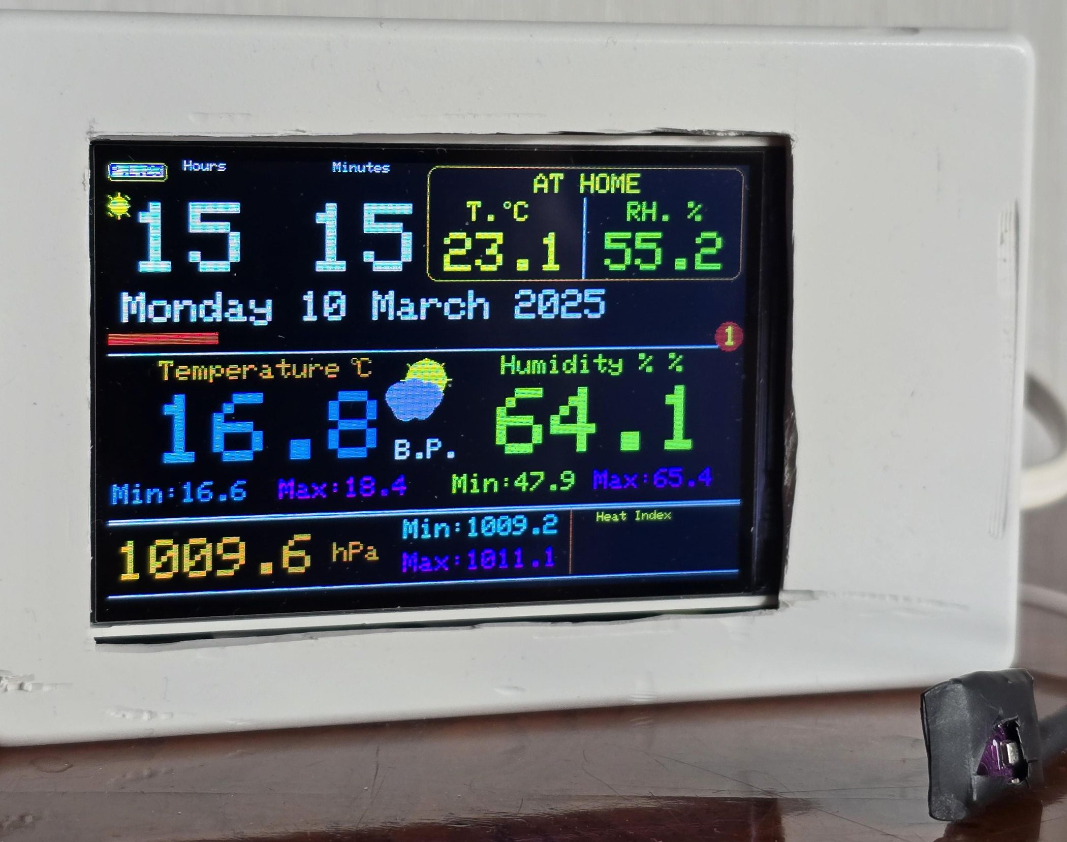 Completely Refactory Code for a Clock, Weather Station, Calendar, With ...