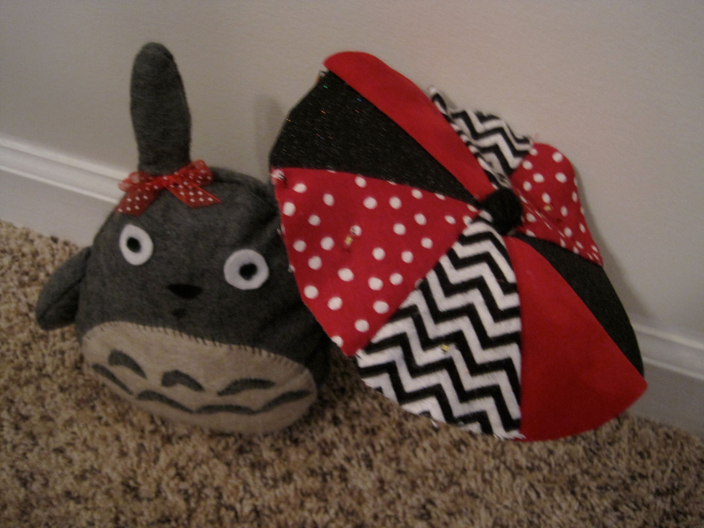 LilyPad Arduino Totoro Plush With Umbrella : 5 Steps (with Pictures ...