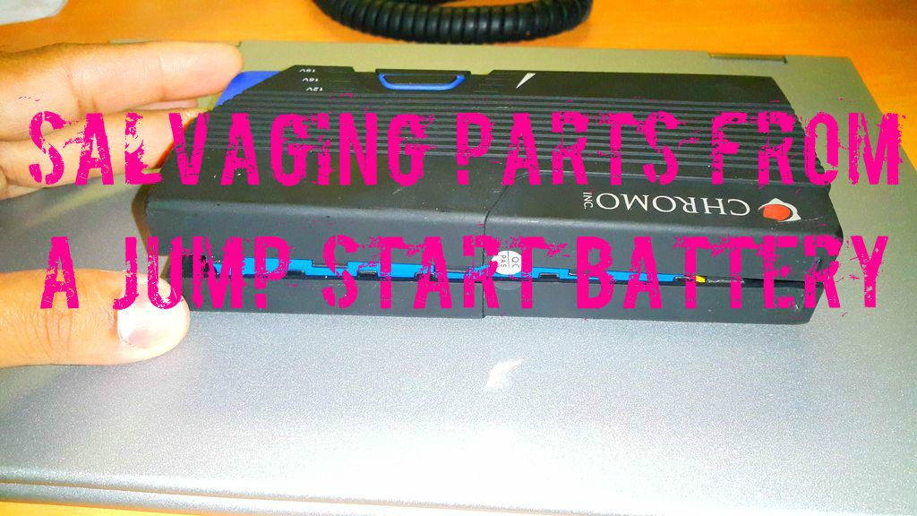 Salvaging Parts From a Jump Start Battery. : 3 Steps - Instructables