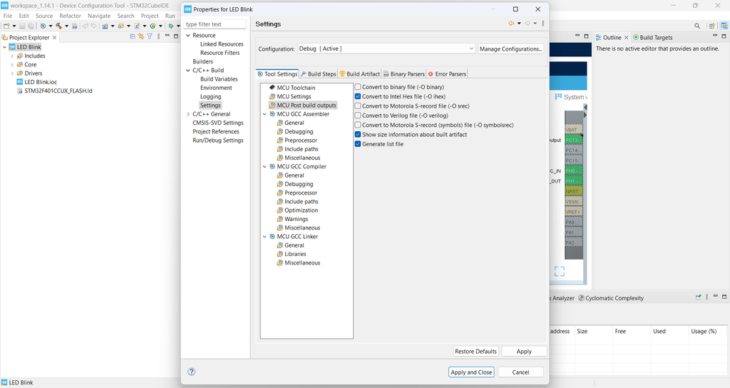 Get Started With STM32 Black Pill and STM Cube IDE to Blink On-board ...
