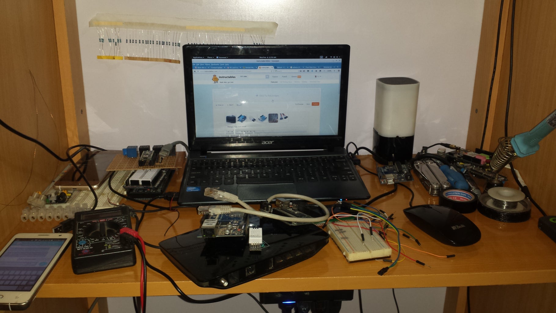 Using Ethernet Shield To Send Arduino Sensors Data To A Mysql Database And Display It On A