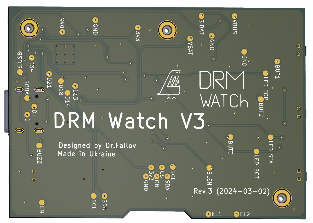 DIY ESP32 Wearable: DRM Watch 3 (Suitable for Daily Use) : 12 Steps (with Pictures) - Instructables