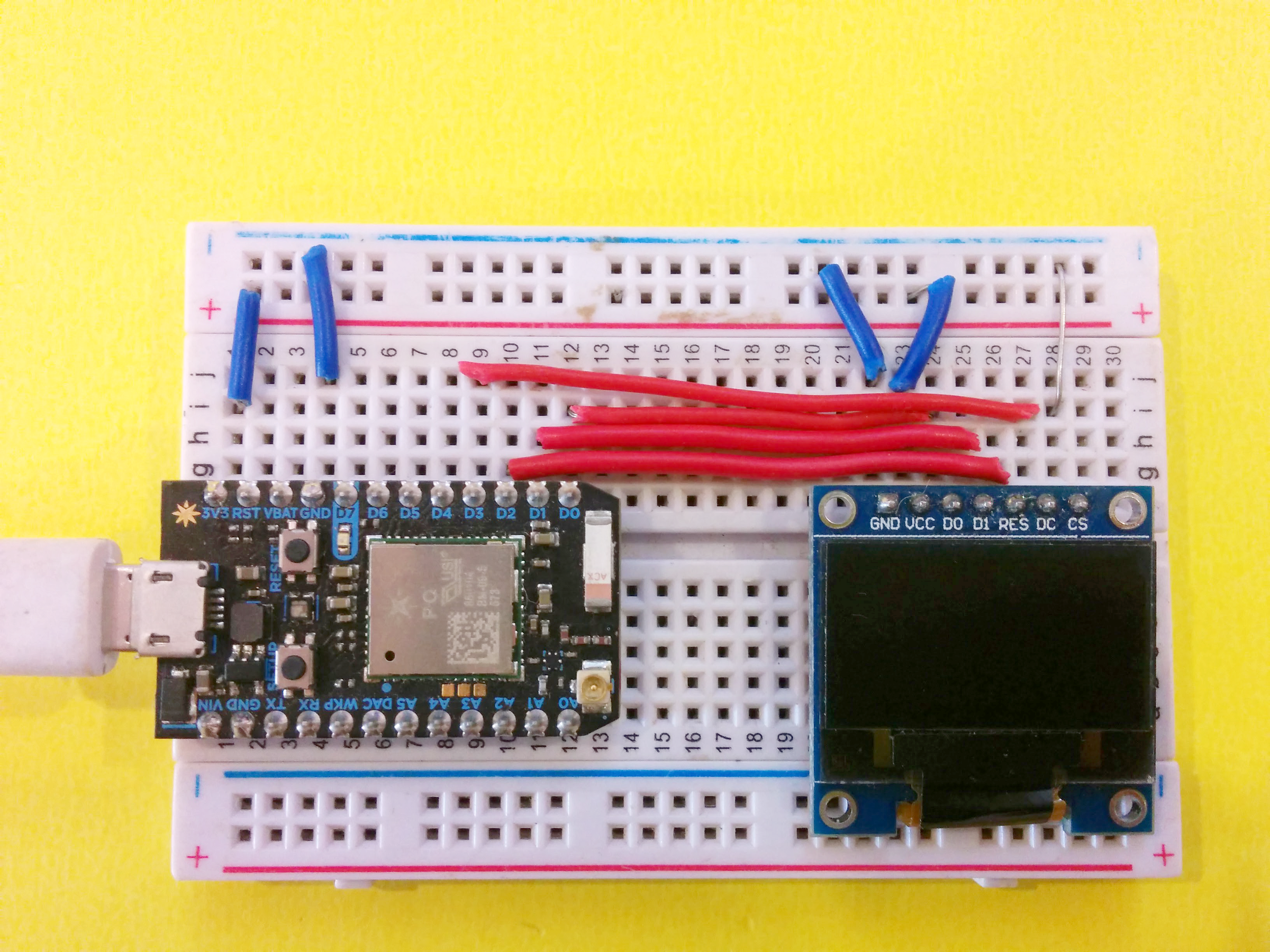 OLED Display (SPI) With Particle Photon : 4 Steps (with Pictures ...