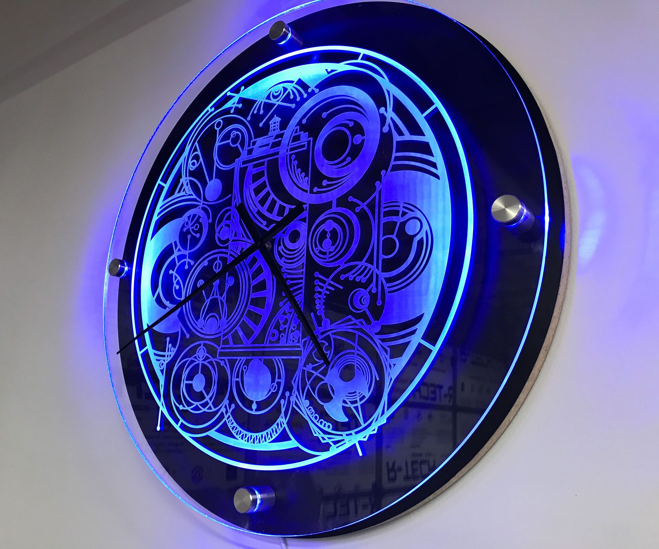 Making a Custom Dr. Who Inspired LED Clock : 12 Steps (with Pictures ...