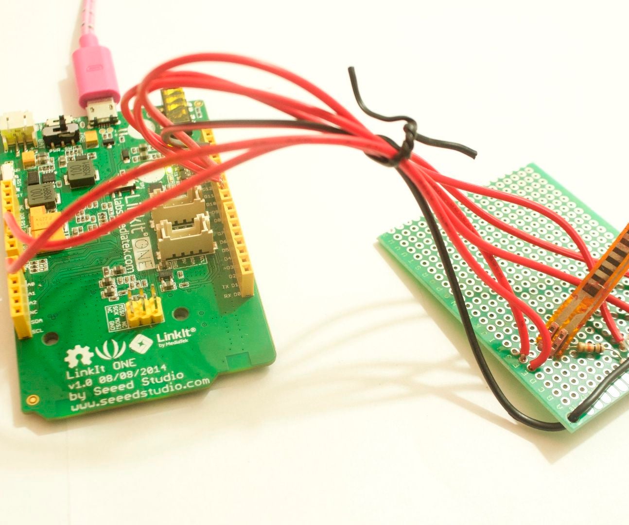 LinkIt One Flex Sensor : 6 Steps - Instructables