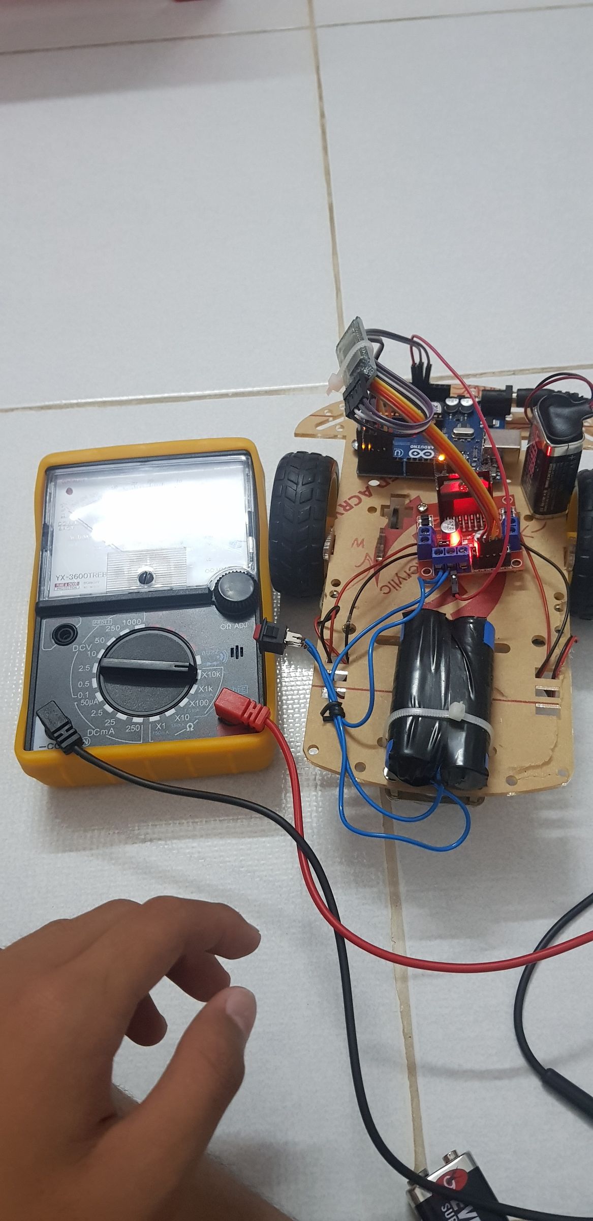 DIY Arduino UNO Mobile Control L298N+HC-06+Android Bluetooth Robot Car ...