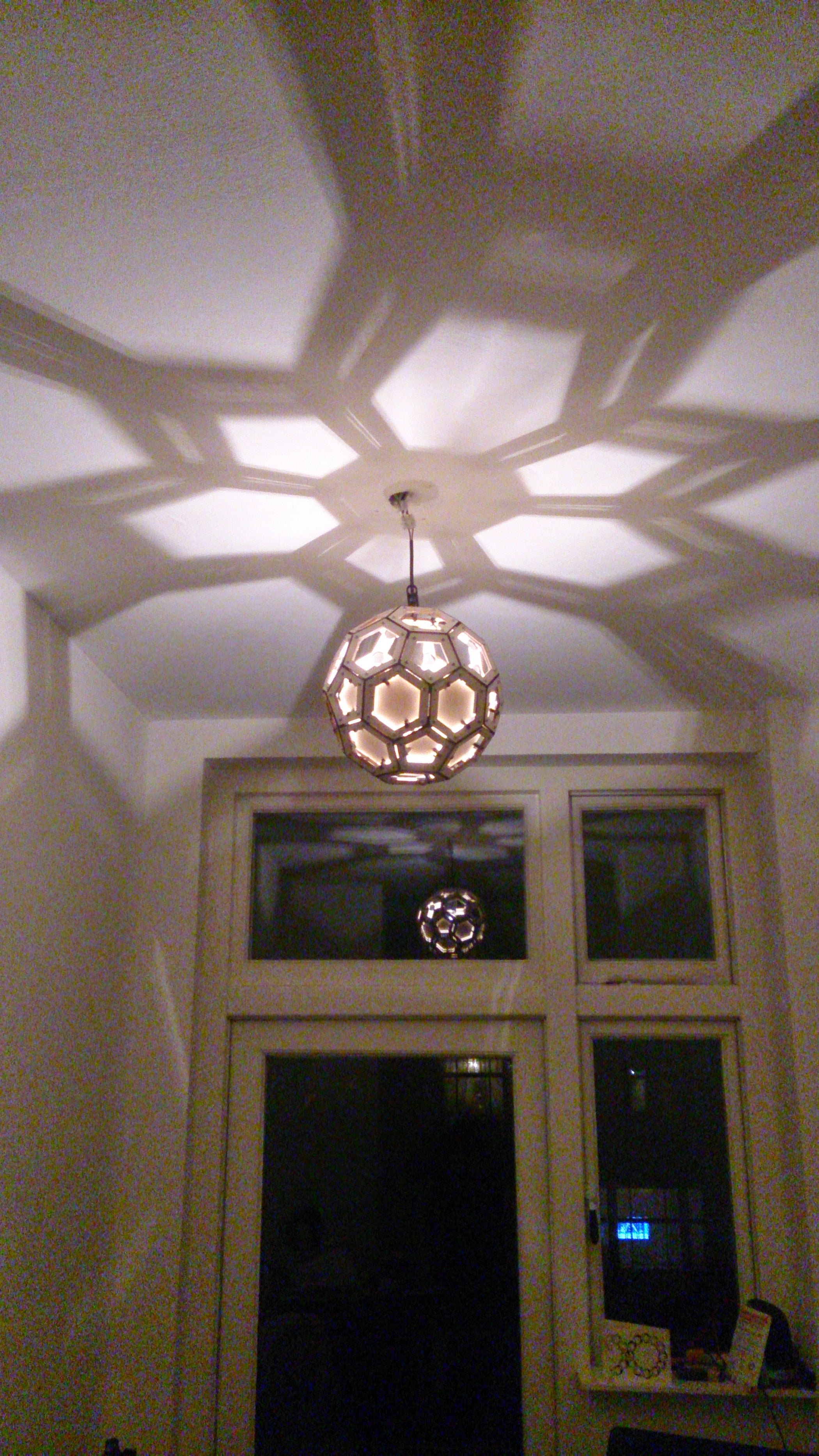 Lasercut and 3d-printed Truncated Icosahedron Lamp-shade : 4 Steps ...