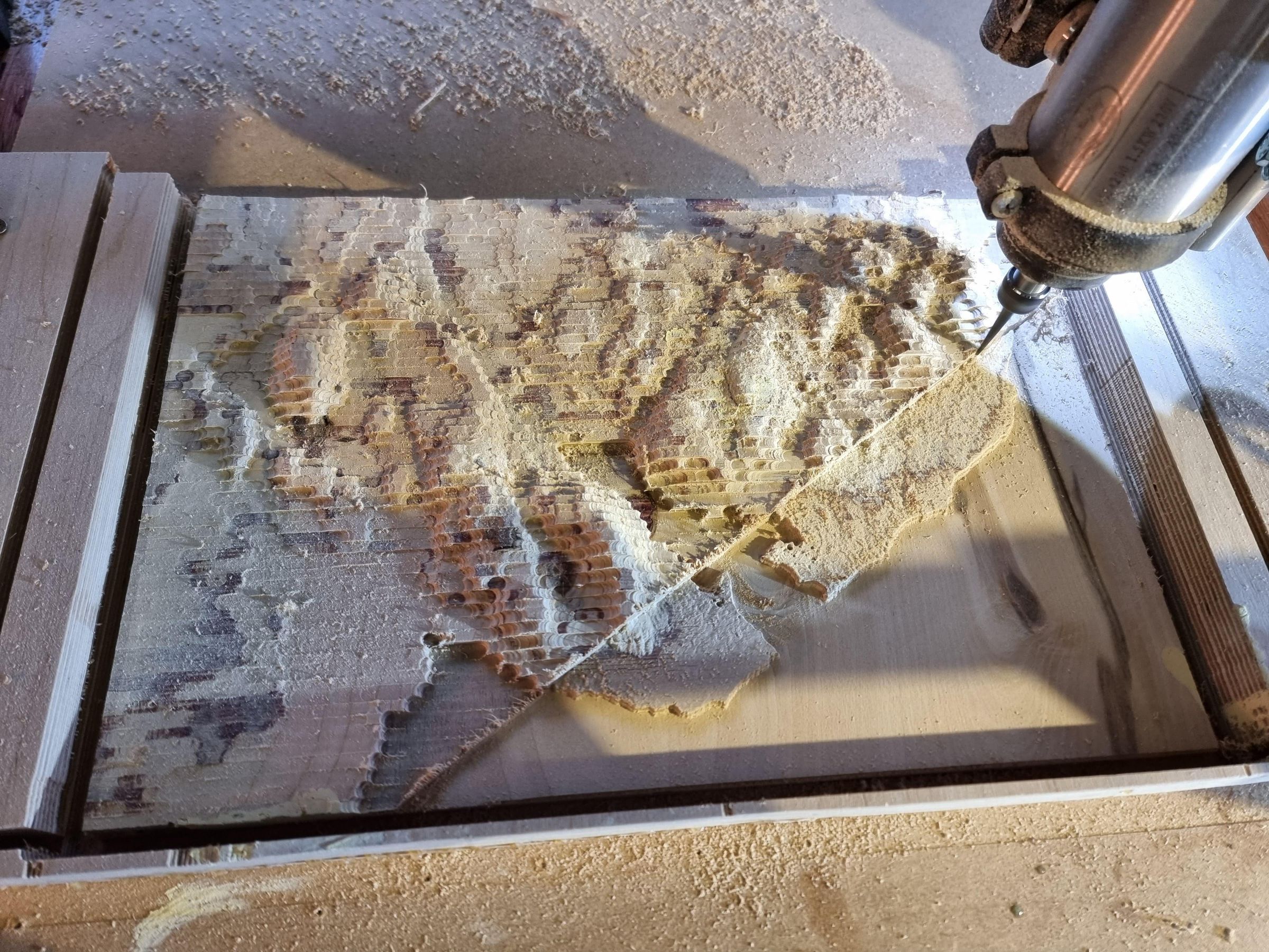 Carving 3D Terrain Topographic Relief Maps on a CNC Machine by Steve M ...