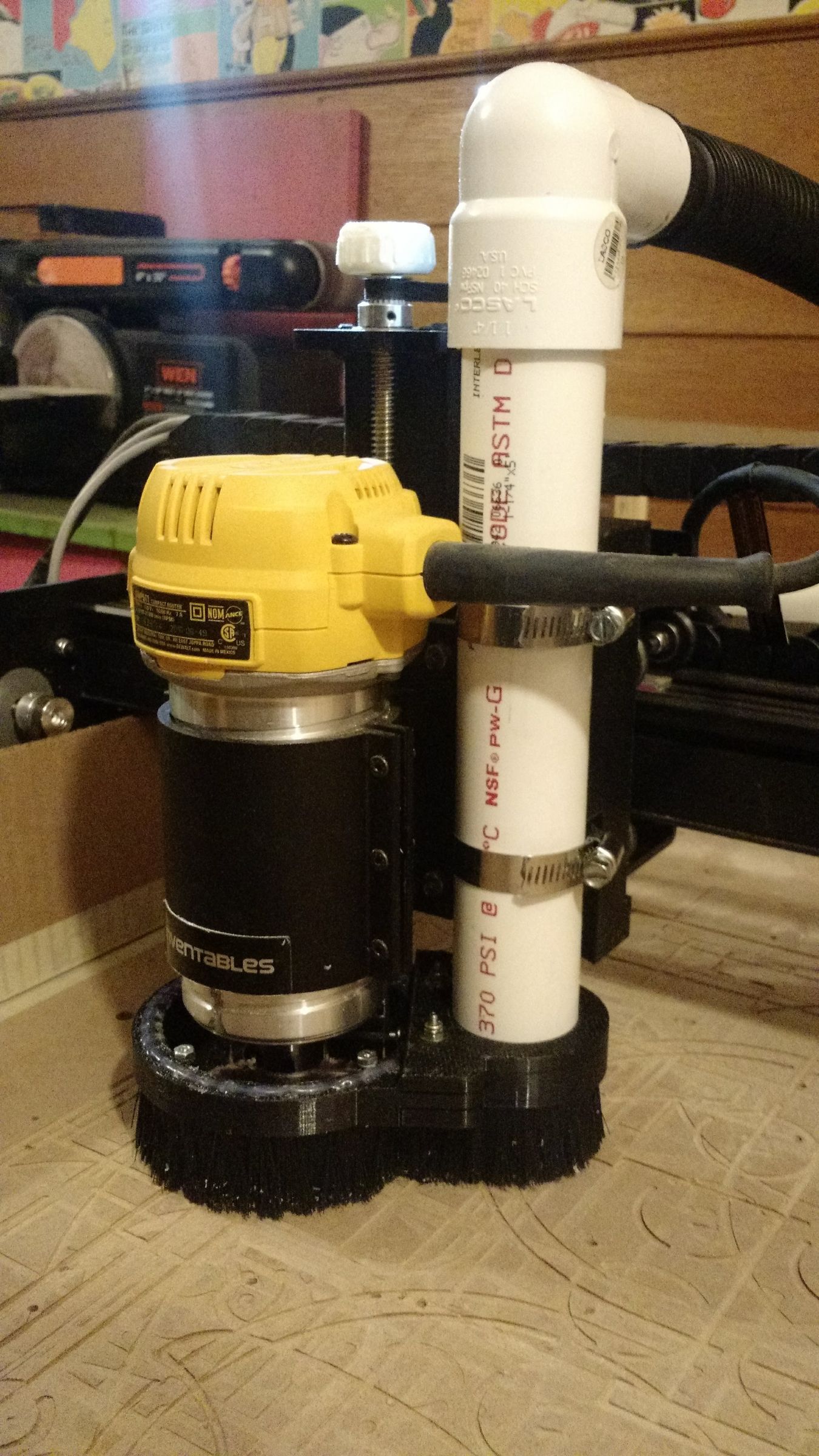 X-Carve CNC Router Dust Collector/Shoe : 6 Steps (with Pictures ...